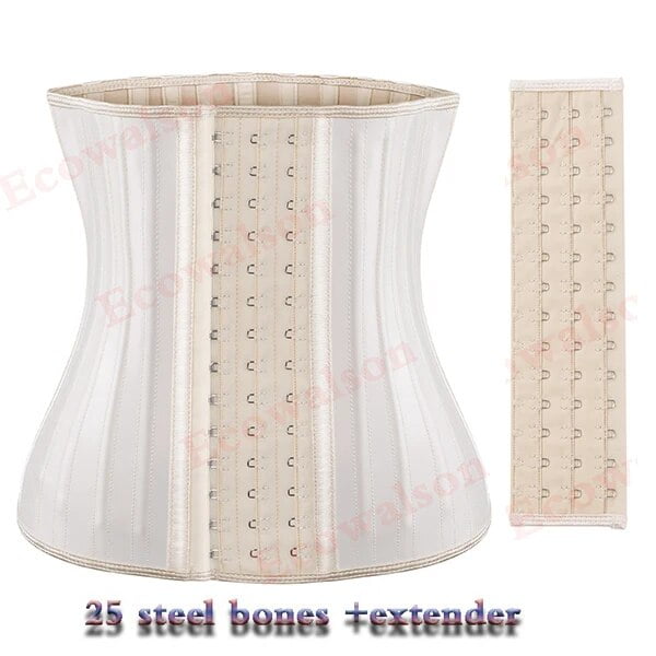 XXXS-6XL 25 Steel Bone Waist Trainer for Women Corset Cincher Body ...
