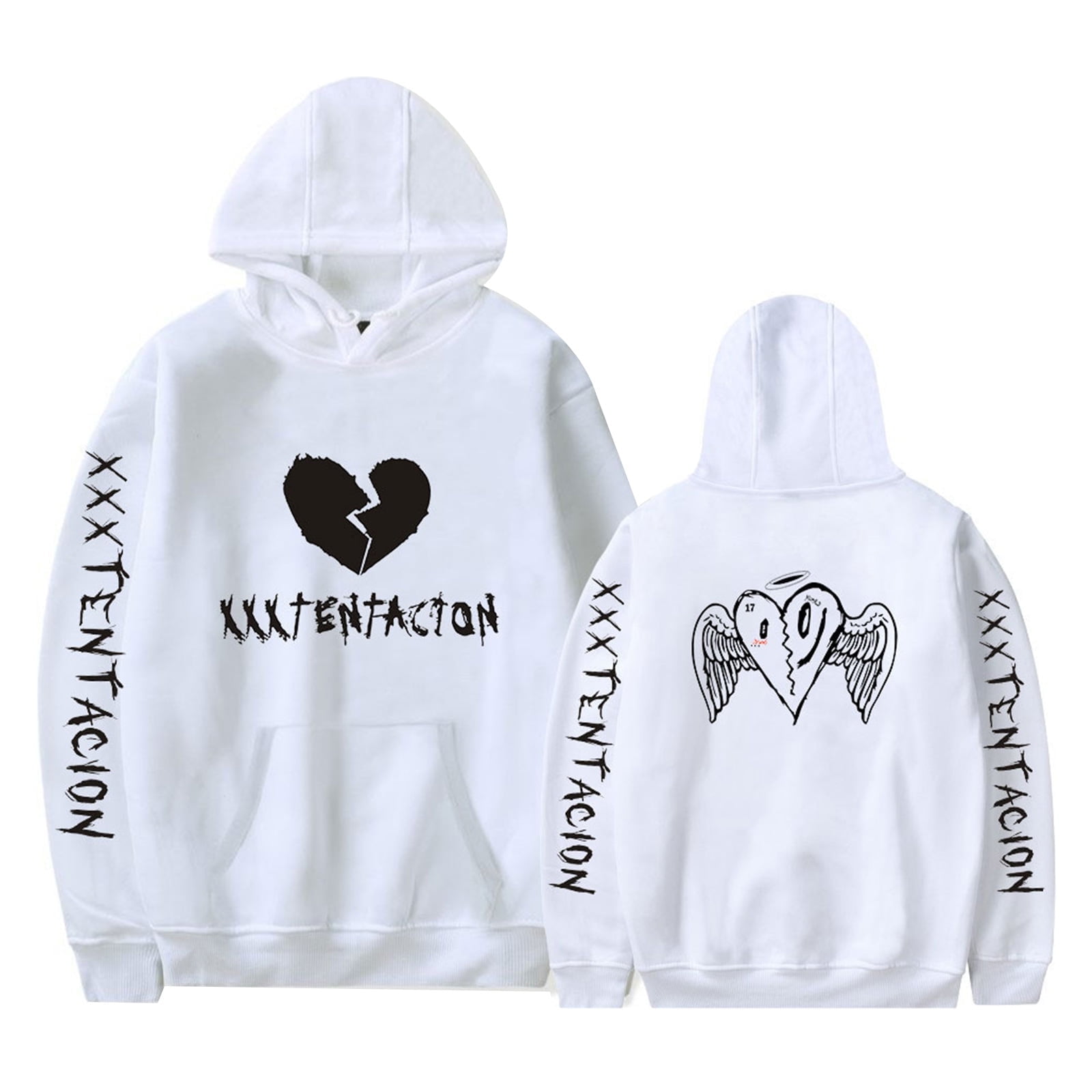 XXXTentacion Hoodie Graphic for Men Women, Hip Hop Gothic Pattern ...