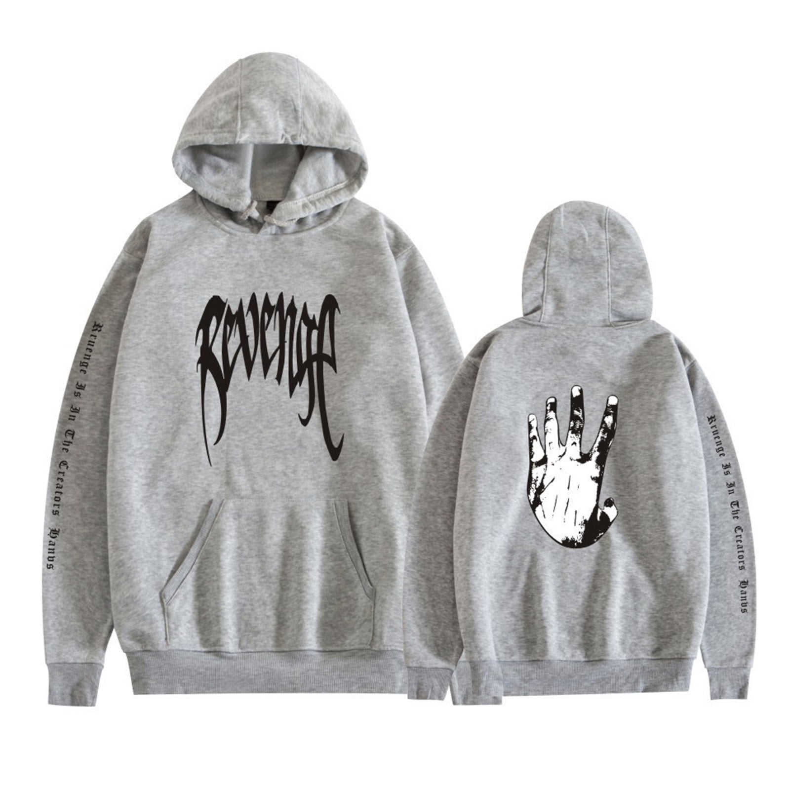 XXXTentacion Hoodie with Front and Back Prints Hip Hop Rapper ...