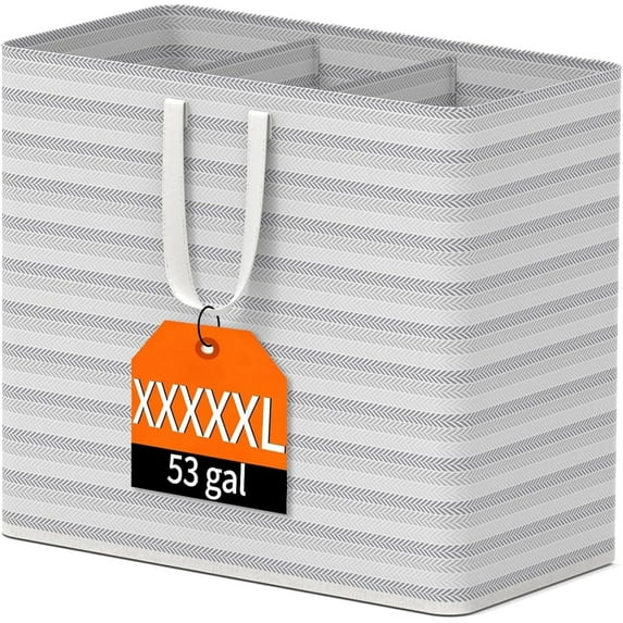 XXXXXL 53gal(200L) Large Laundry Basket, Laundry Hamper 3 Section with ...