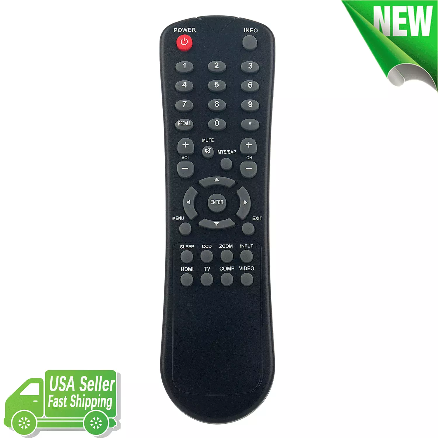 XY-2200 Replaced Remote Control for Dynex LED TV DX-L2410A DX-L24-10A ...