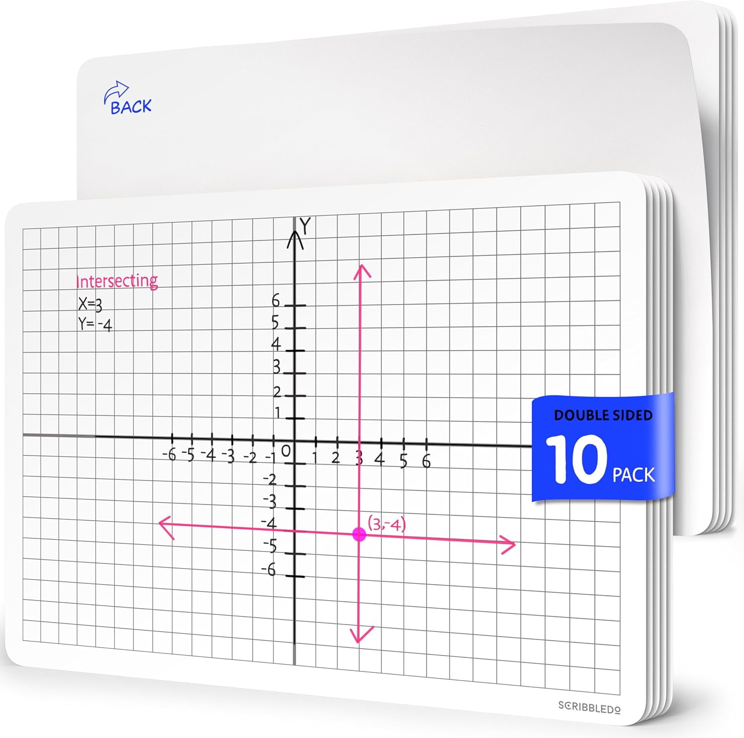 XY Graph Dry Erase Sheets 9”x12” Math Practice Small White Board Dry ...