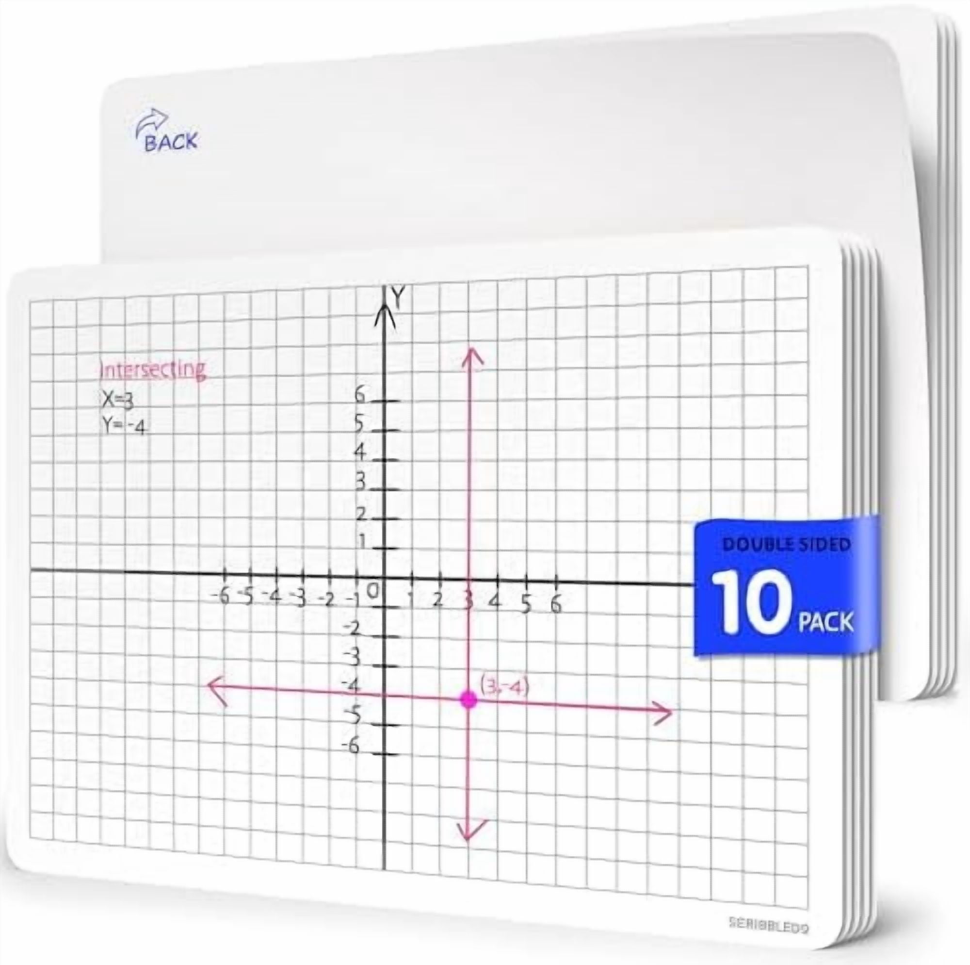 XY Graph Dry Erase Sheets 9”x12” Math Practice Small White Board Dry ...