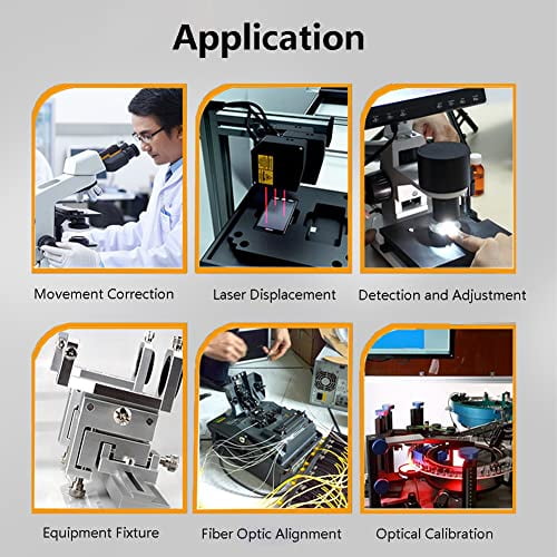 XY Linear Stage,80 * 80 * 40mm Micrometer Precision XY Manual Linear ...