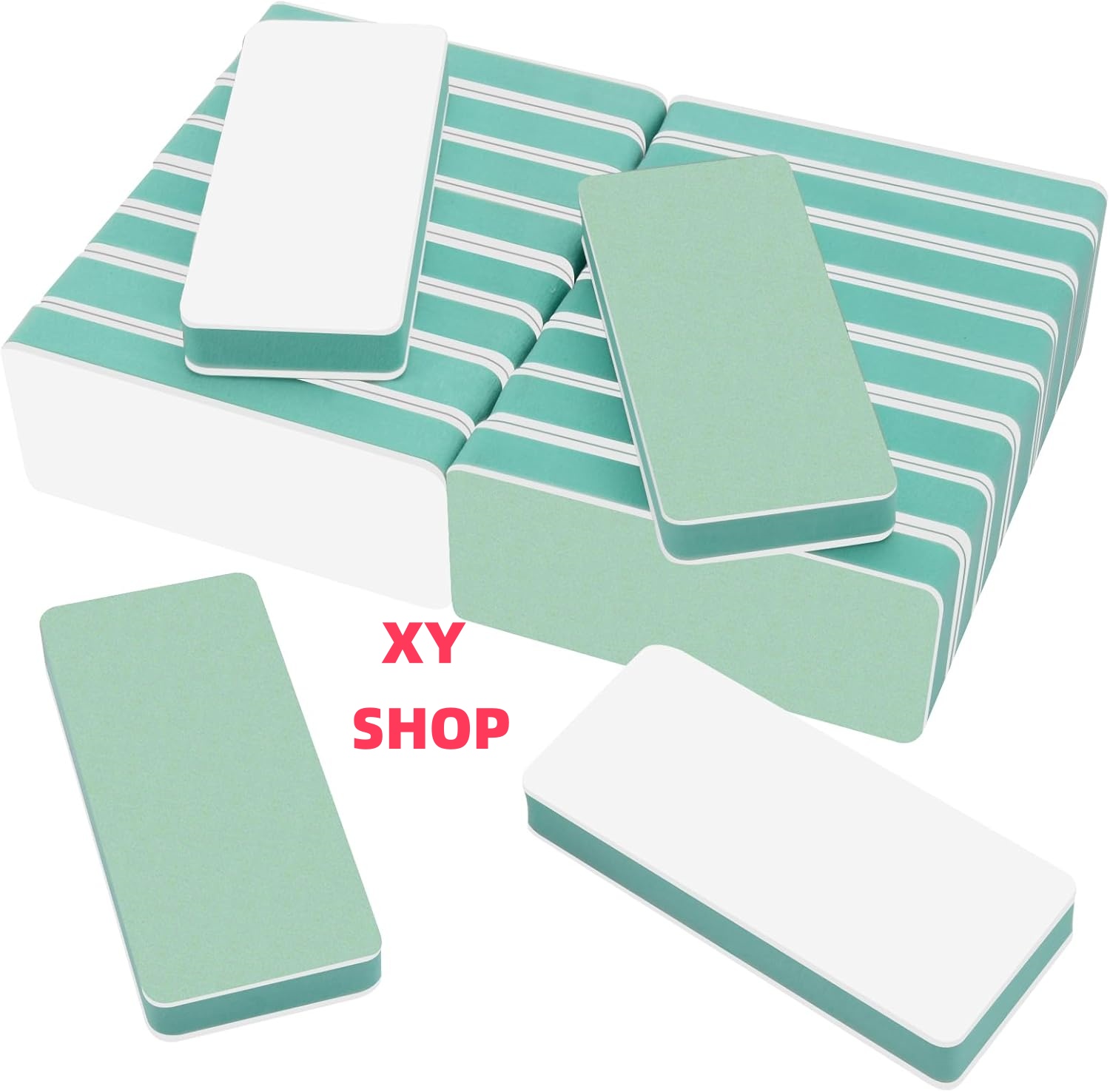 XY SHOP 10pcs Nail Buffer Blocks - 600/8000 Grit Green Buffing Files ...