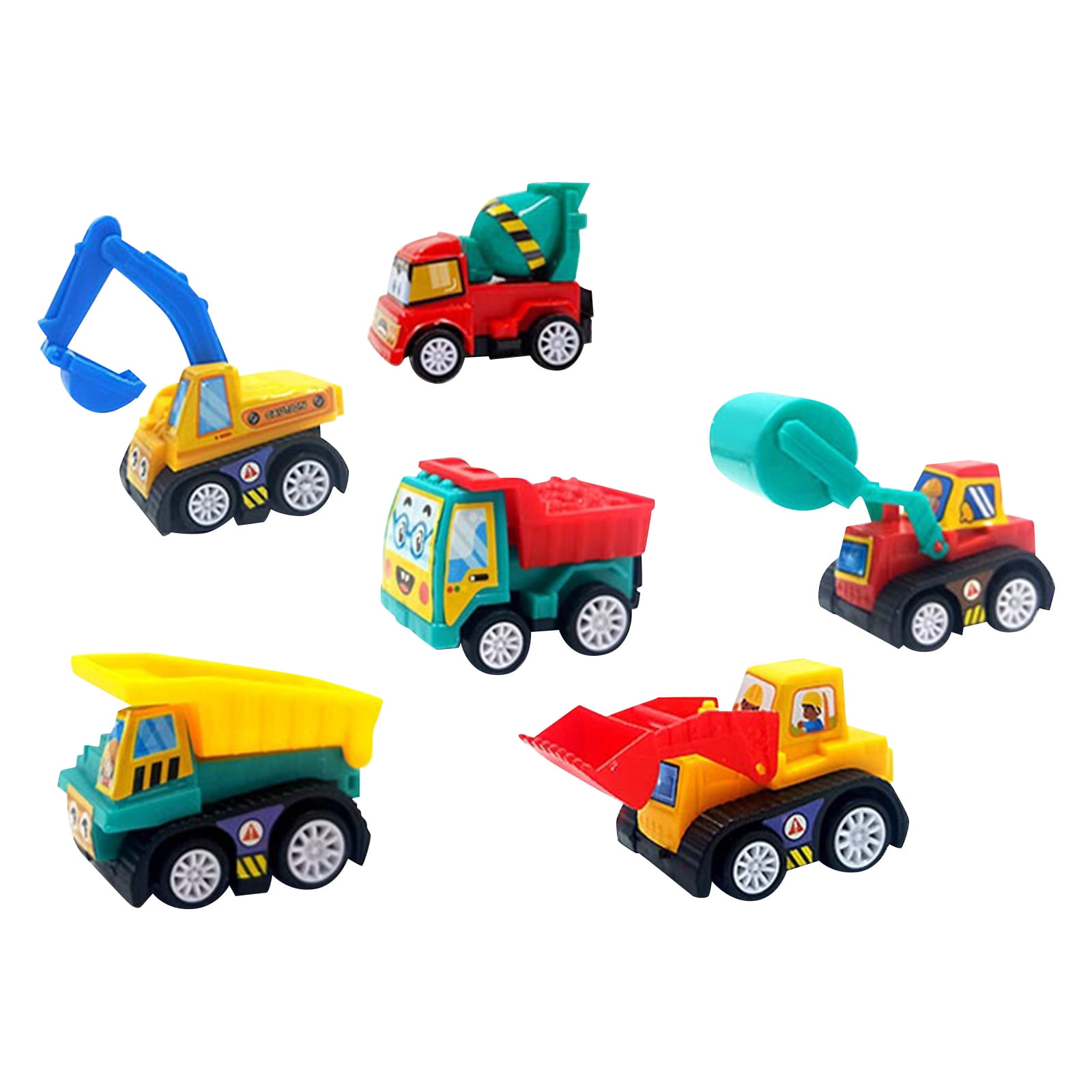 XY Trend Box 6-Piece Mini Construction Vehicle Toy Set for Kids ...