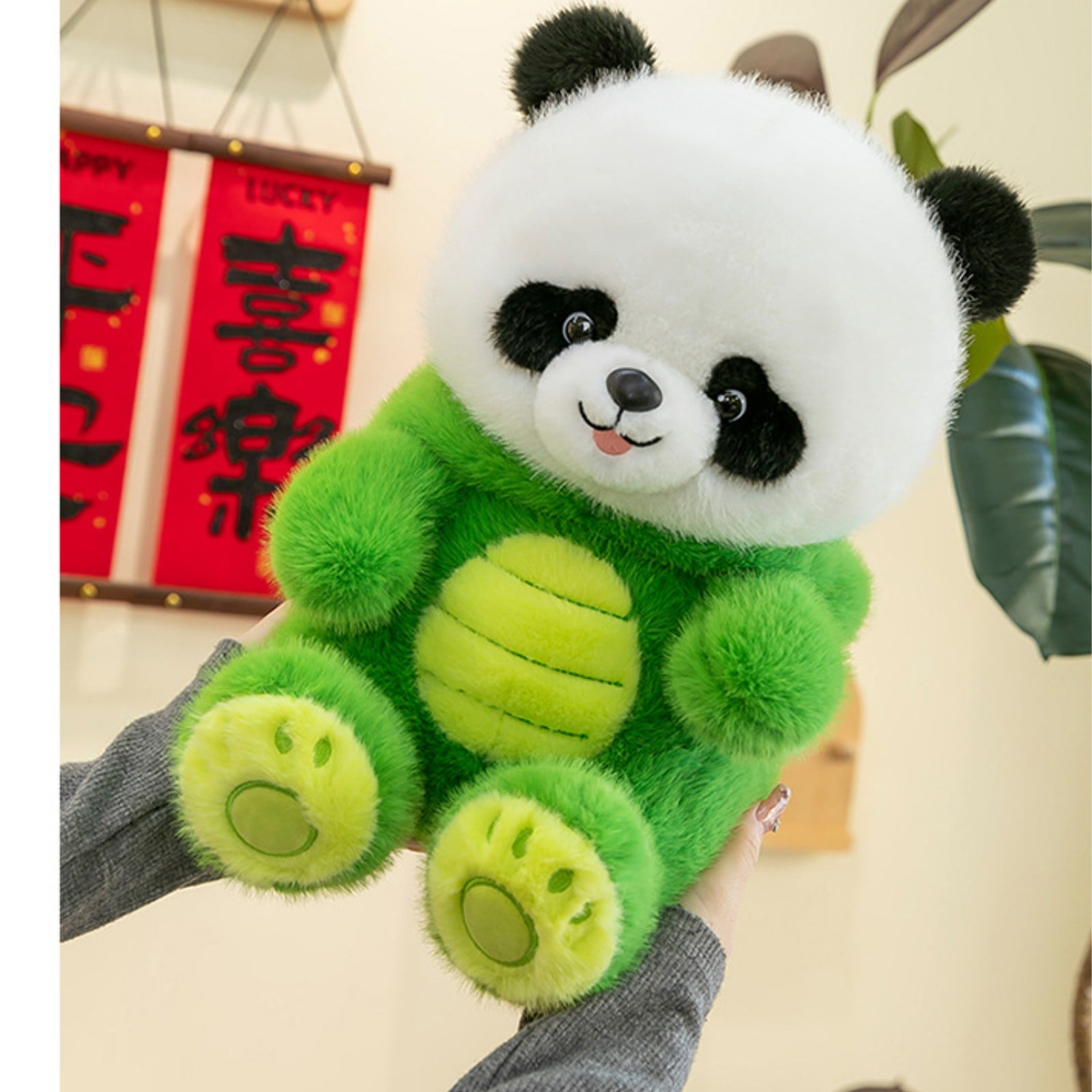 XY Trend Box Adorable Green Panda Plush Toy Soft and Cuddly Stuffed ...