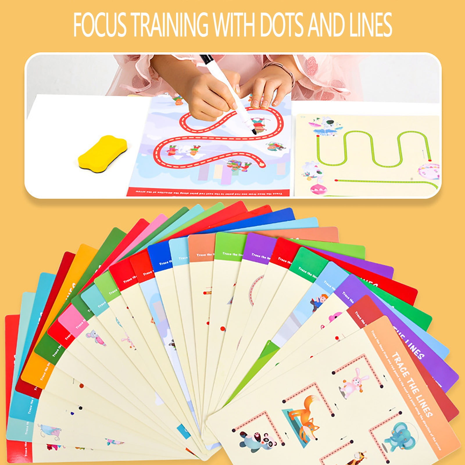 XY Trend Box Children's Pen Control Training Card Color Card Early ...