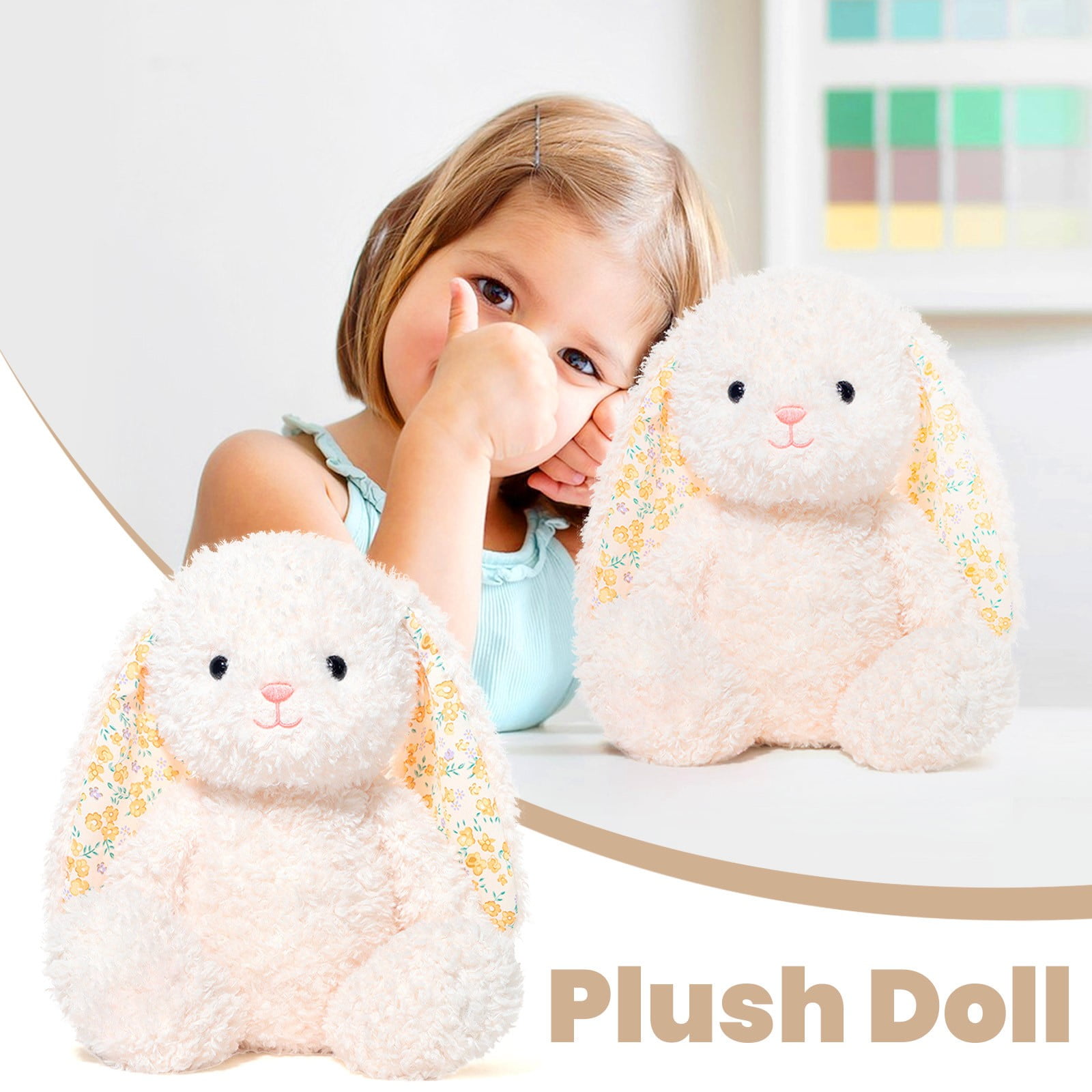XY Trend Box Rabbit Plush Toy，Fluffy Bunny，Adorable Plush Bunny Toy ...