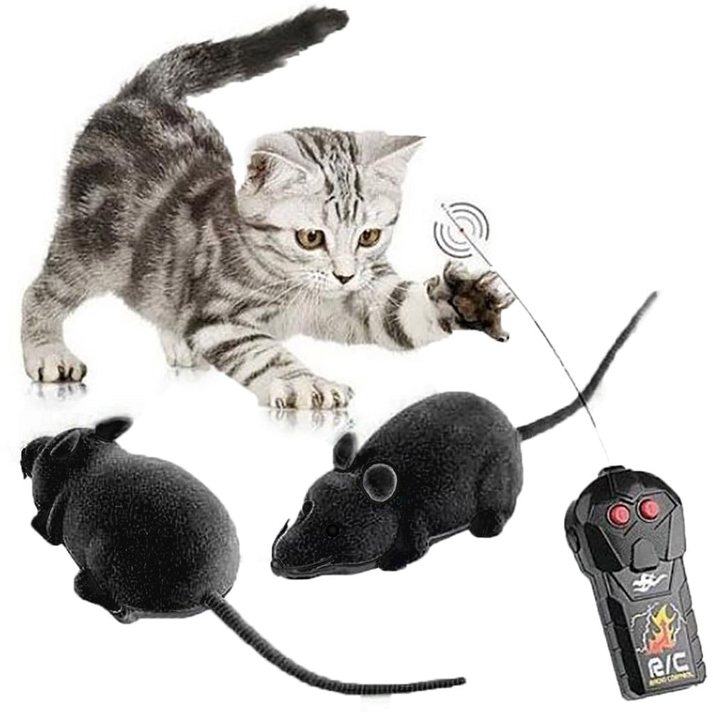 XY Trend Box Realistic Remote Control Mouse Toy for Cats and Dogs ...