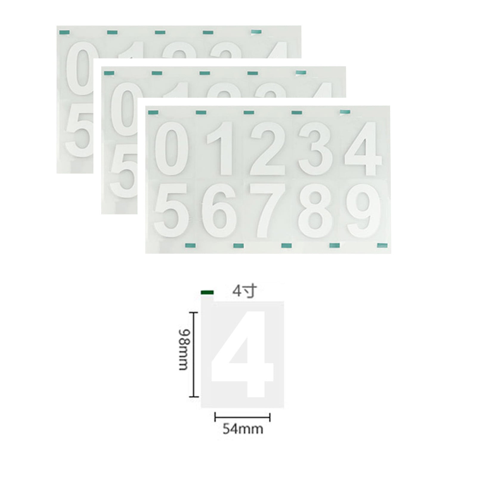 XYAIYT 3PC Nanofilm License Stickers Reflective Invisible Digital ...