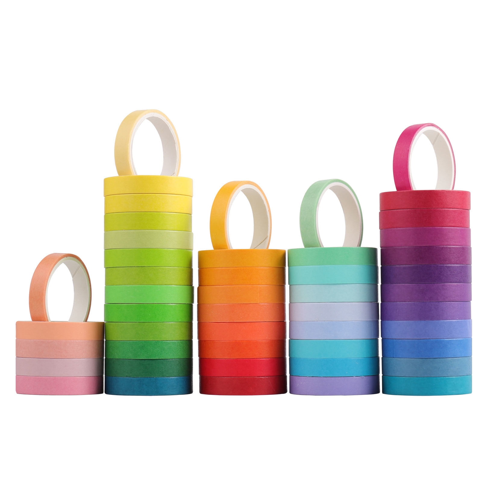 XYAIYT 48 Roll Solid Washi Tape Set for DIY Craft Scrapbooking ...