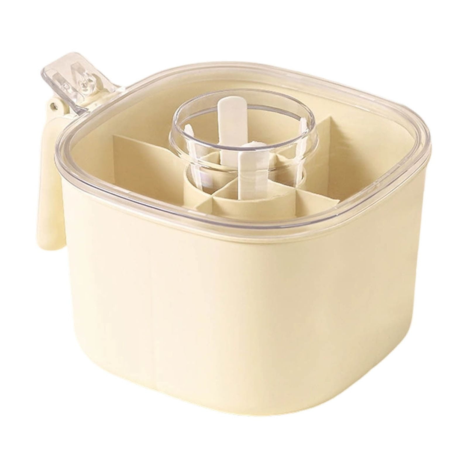 XYAIYT Airtight 4 Compartment Plastic Seasoning Organizer for Kitchen ...