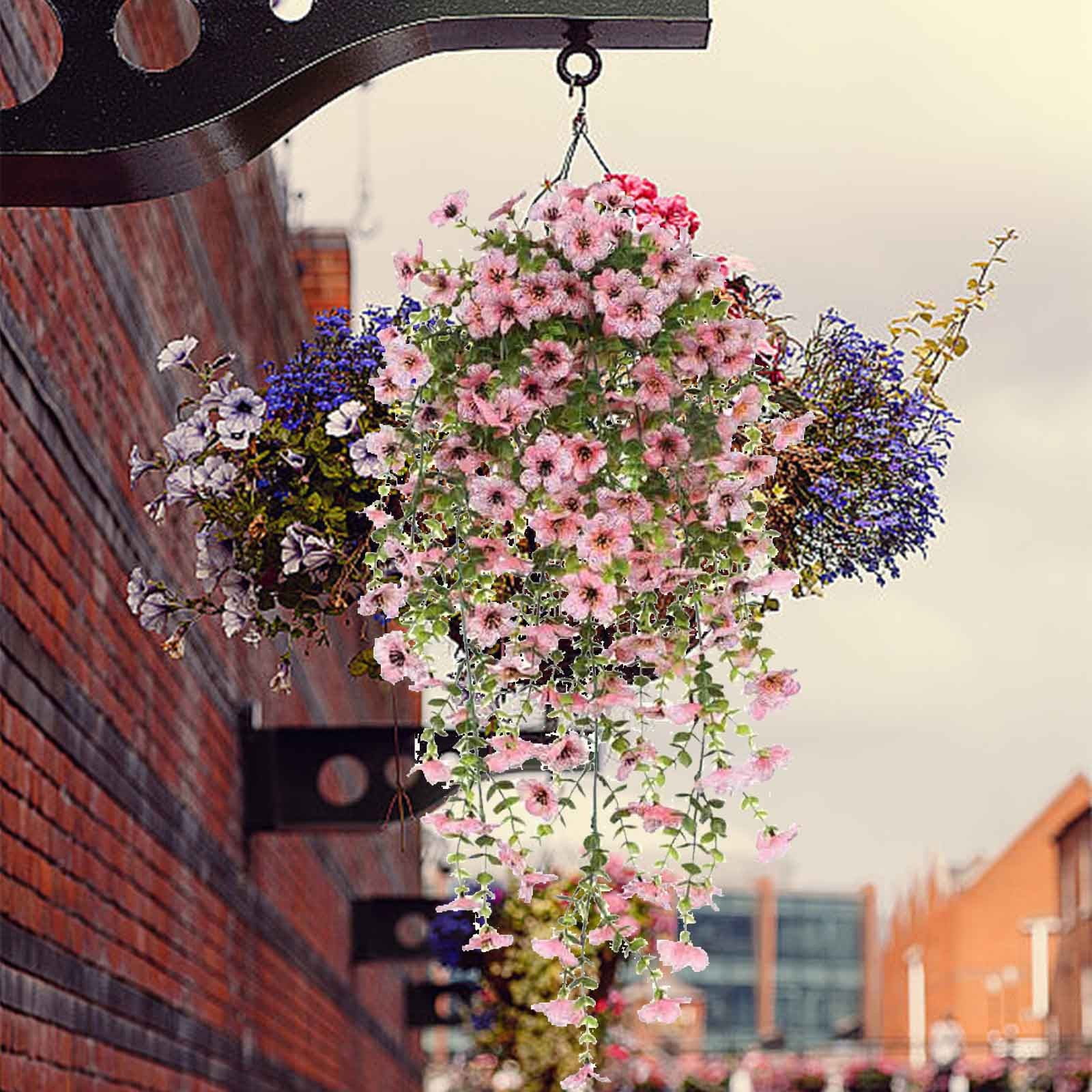 XYAIYT Artificial Flowers Artificial Violet Green Silk Flower Wall ...