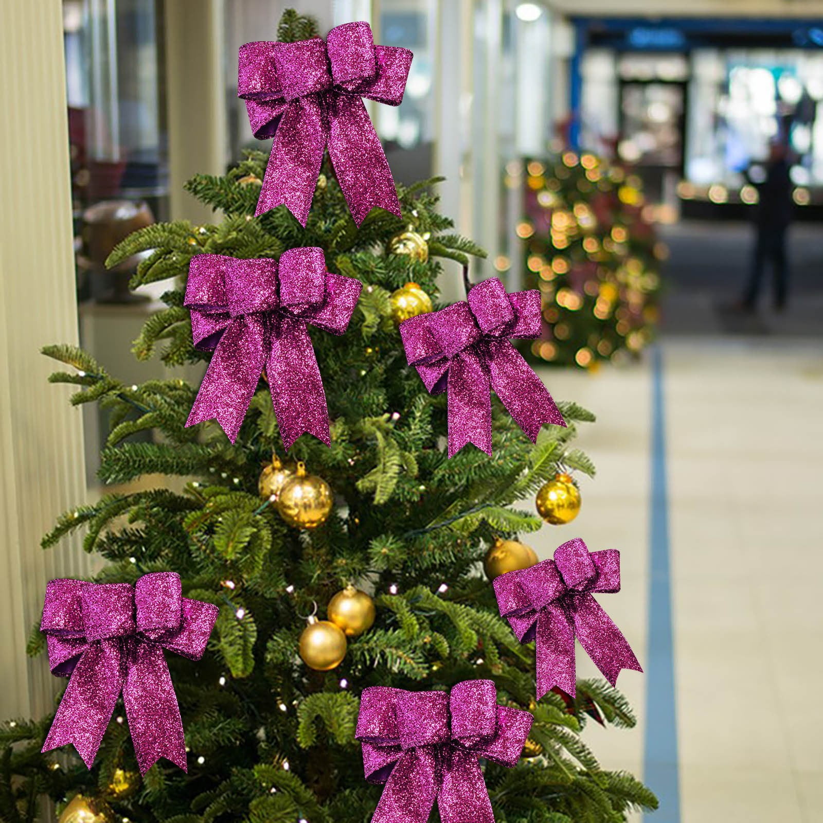 XYAIYT Bow Holiday Decoration Christmas Tree Christmas Decorations Long ...