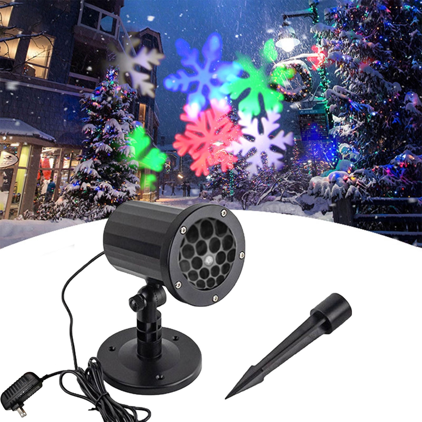 XYAIYT Christmas LED Projection Light Decorations 16 Patterns Rotating ...
