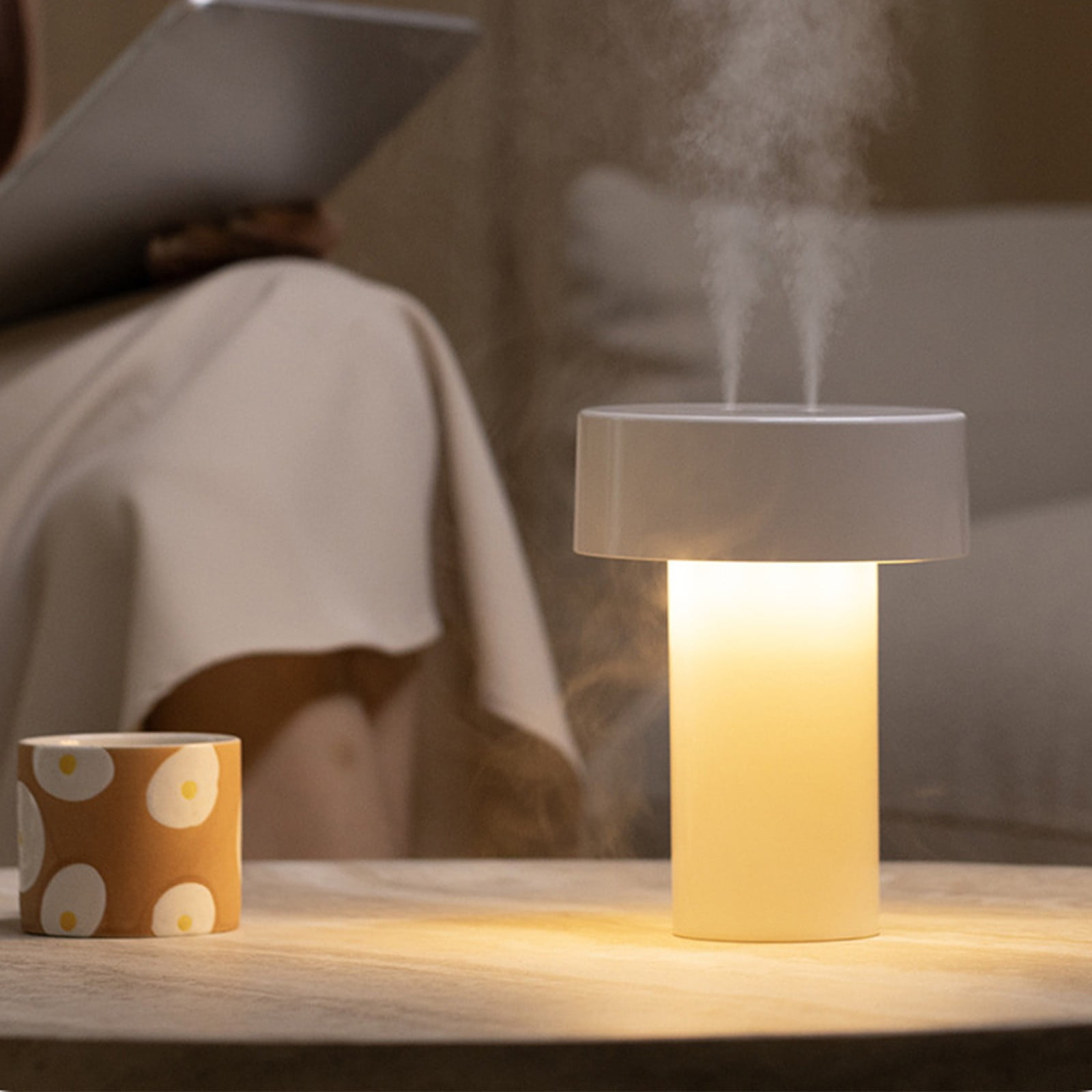 XYAIYT Compact Wireless Charging Humidifier with Night Light,16.9 fl oz ...