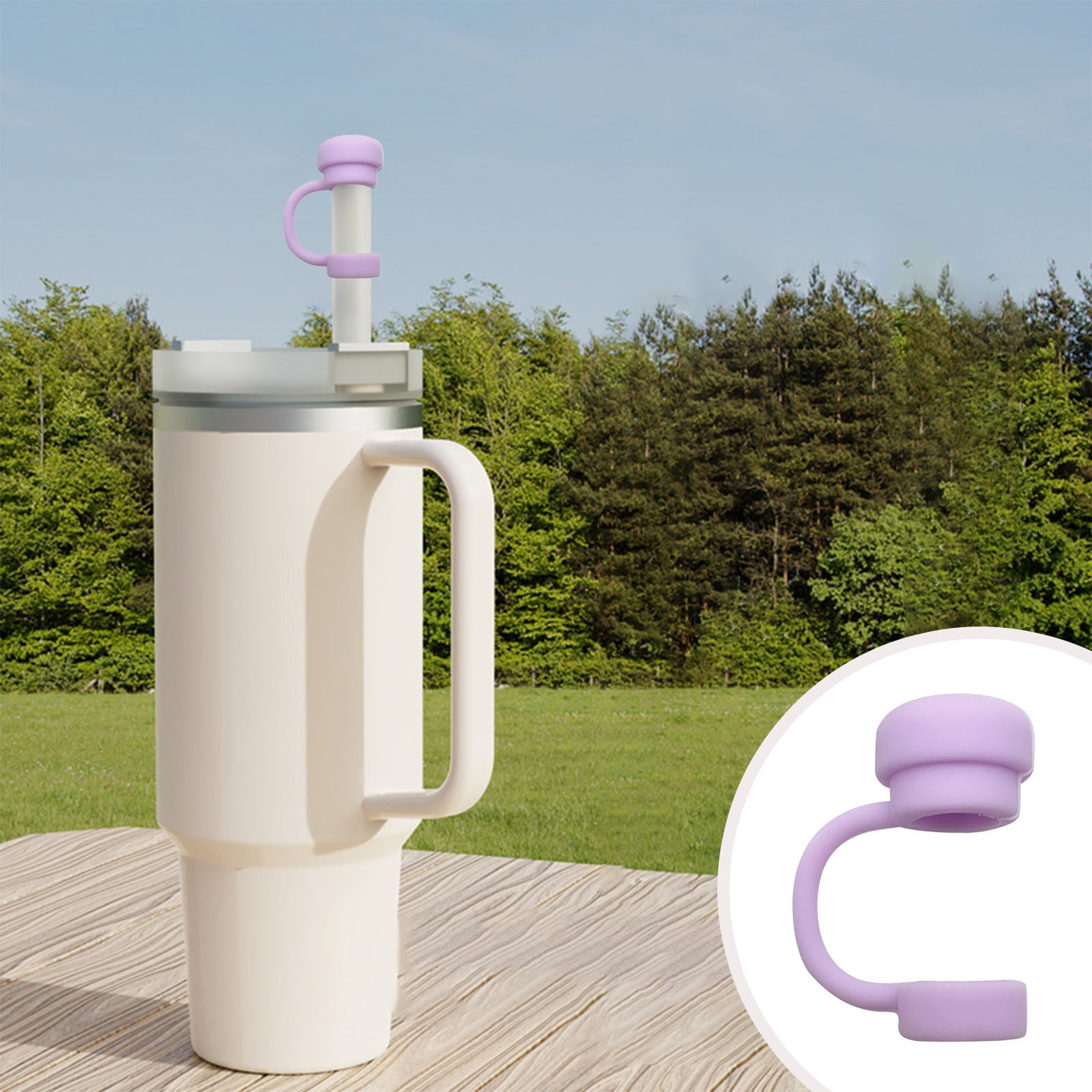 XYAIYT Cute Straw Cap for Reusable Straws Food Grade Silica Gel Suit ...