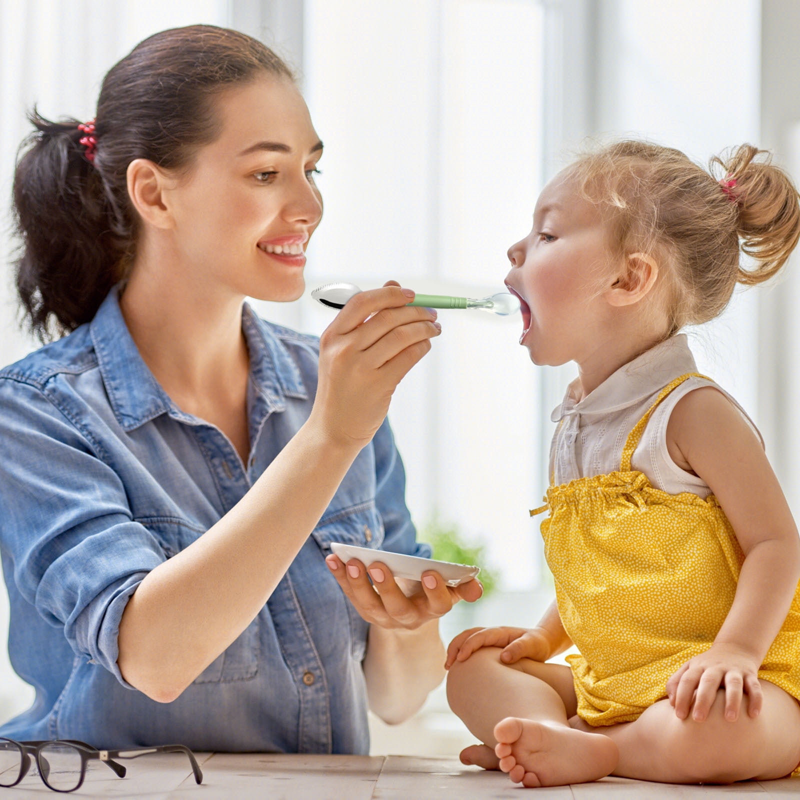 XYAIYT Double Ended Baby Food Puree Spoon for Infants and Toddlers,Safe ...