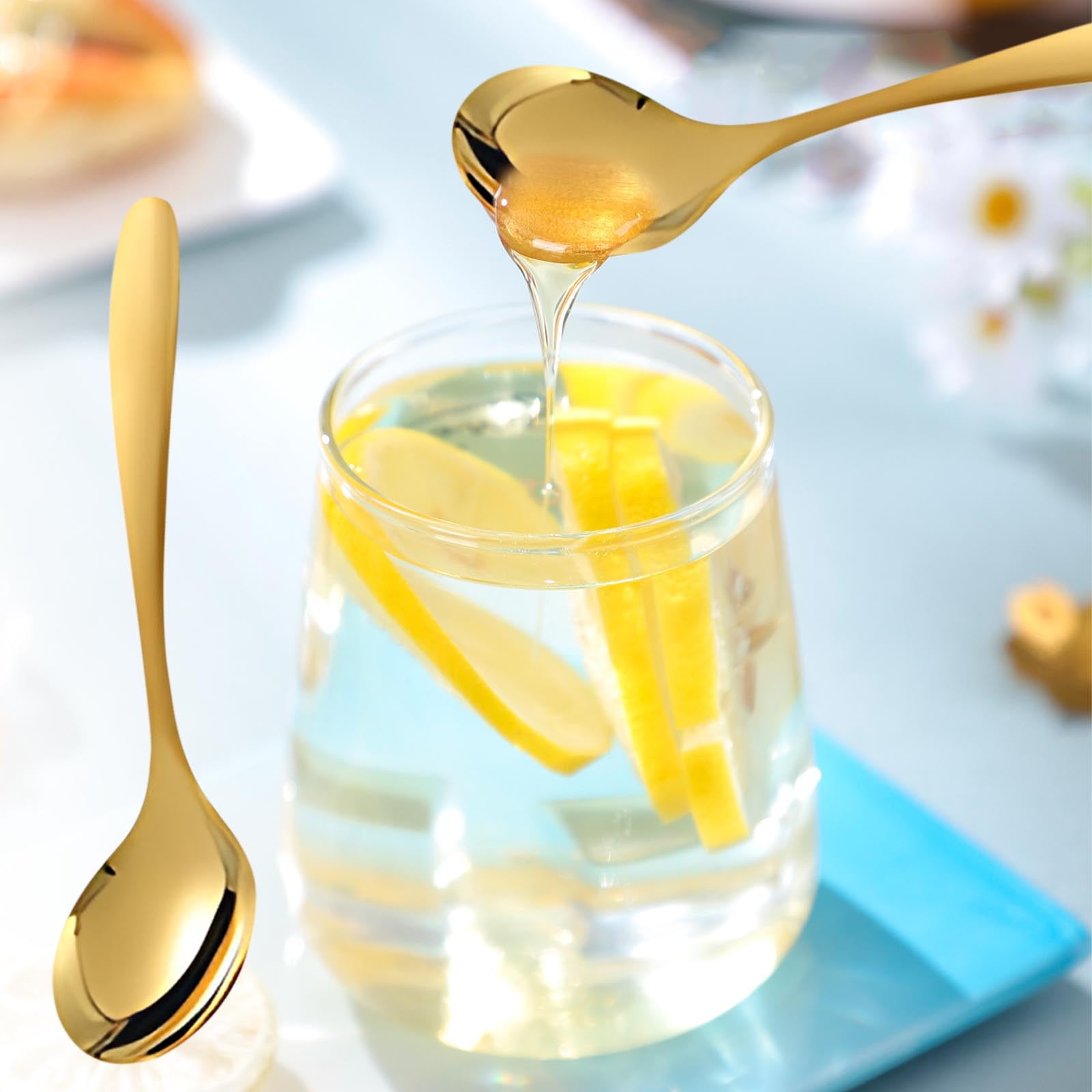 XYAIYT Elegant 304 Stainless Steel Spoon and Fork Set with Ergonomic ...