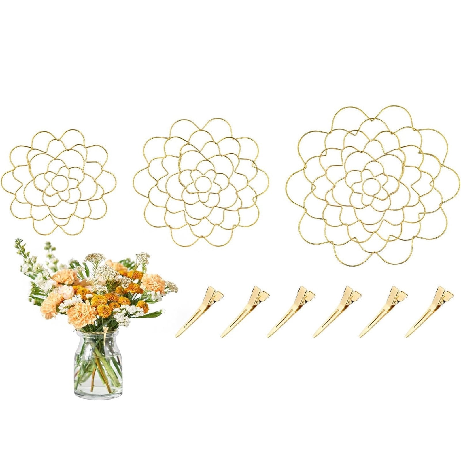 XYAIYT Exquisite Design Iron Flower Arrangement Organizer for Potted ...
