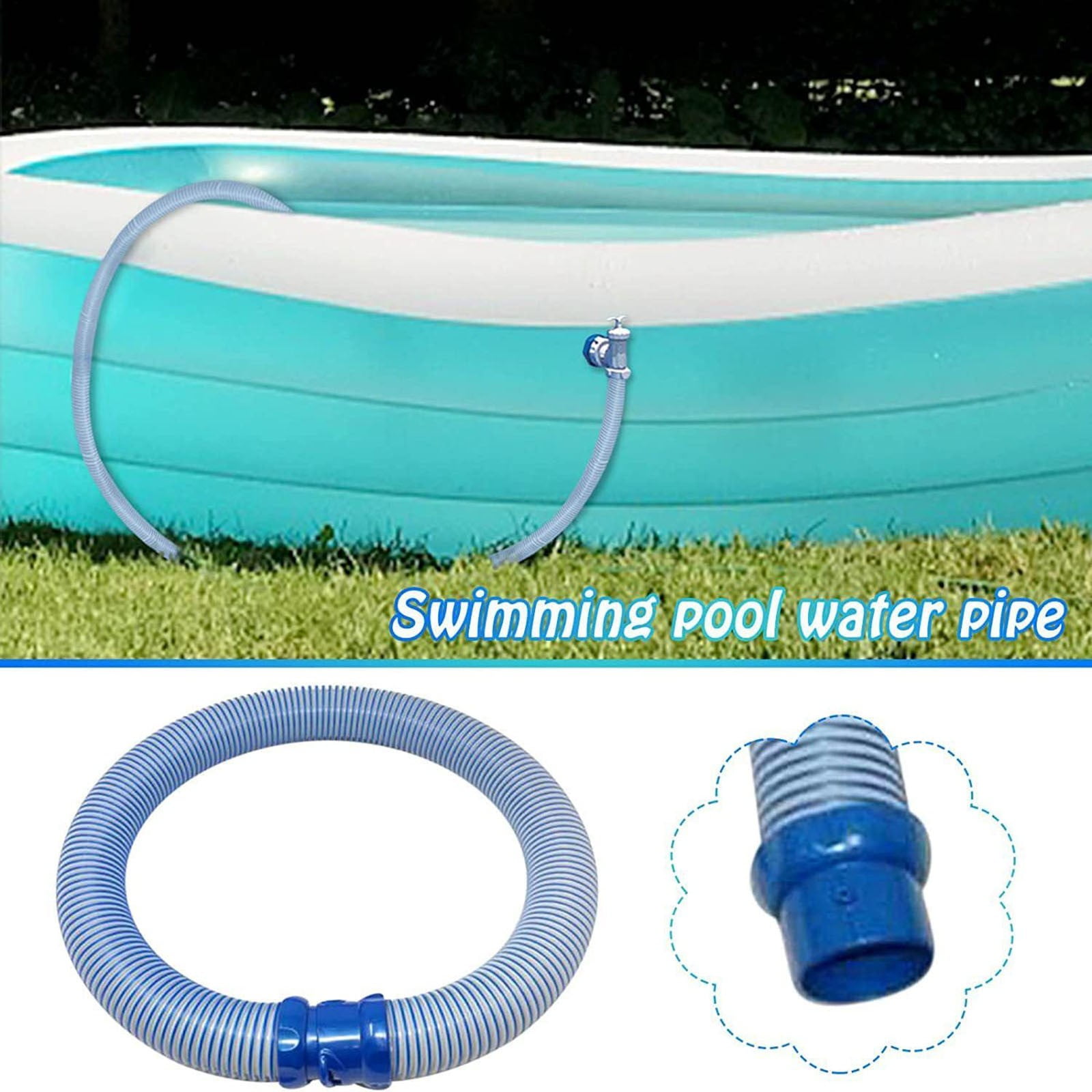 XYAIYT Flexible Polyethylene Pool Cleaning Hose 1 Meter with Leak Proof ...