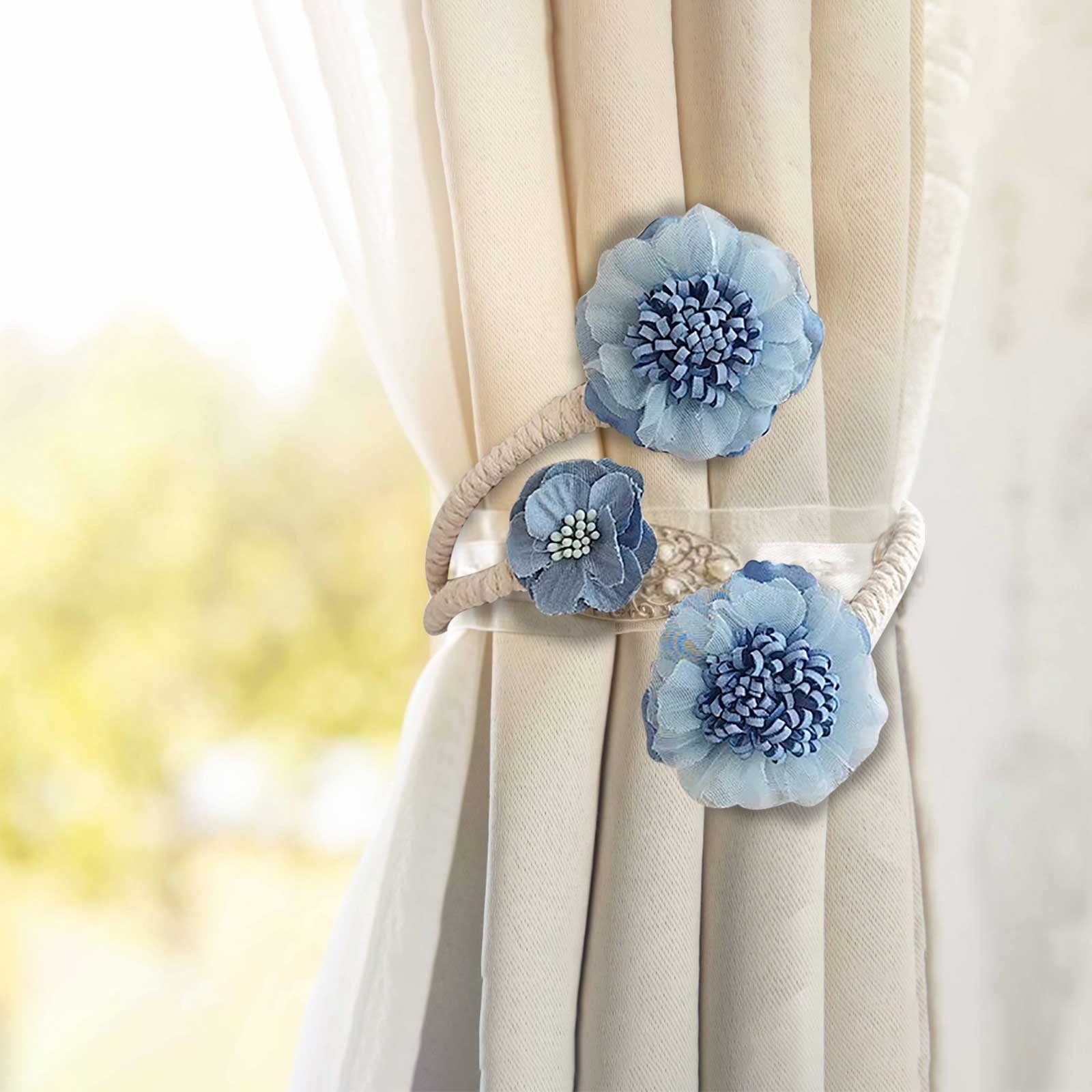 XYAIYT Floral Curtain Tiebacks with Vintage Design,Elegant Functional ...
