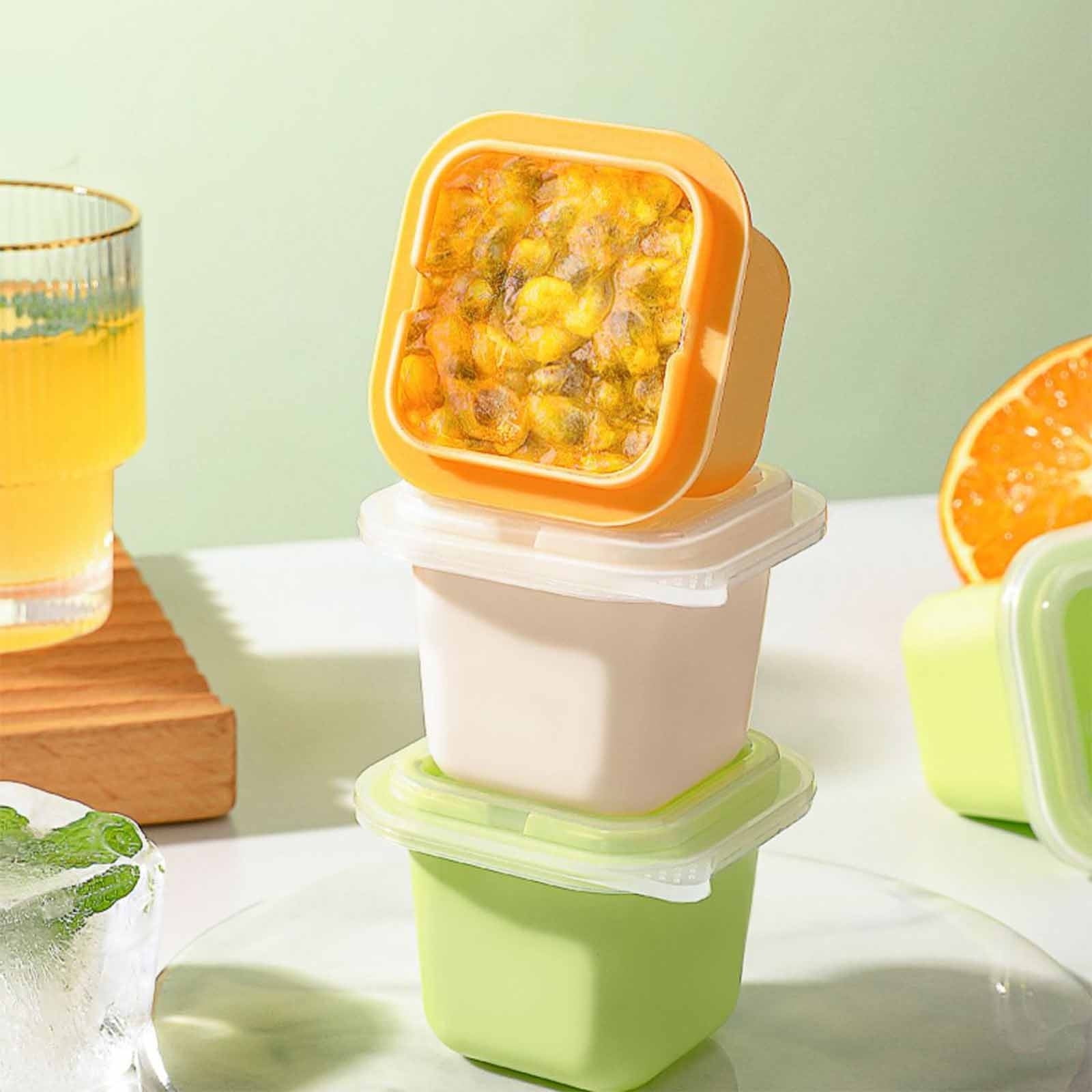 XYAIYT Food Grade Rubber Ice Storage Box Set of 6 Individual Leak Proof ...