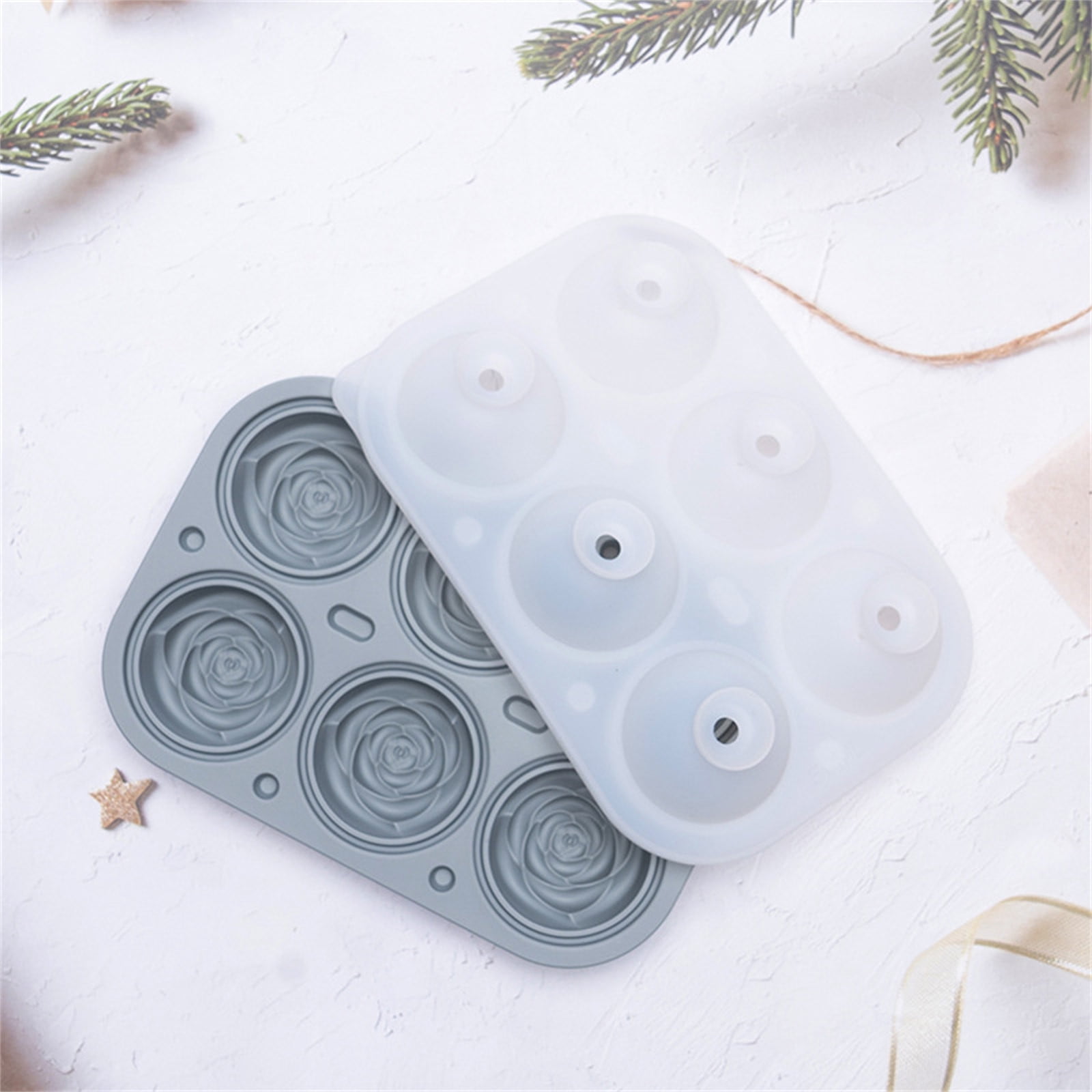 XYAIYT Food-grade 6-link Ice Lattice Mold Easy Release Leak Proof with ...