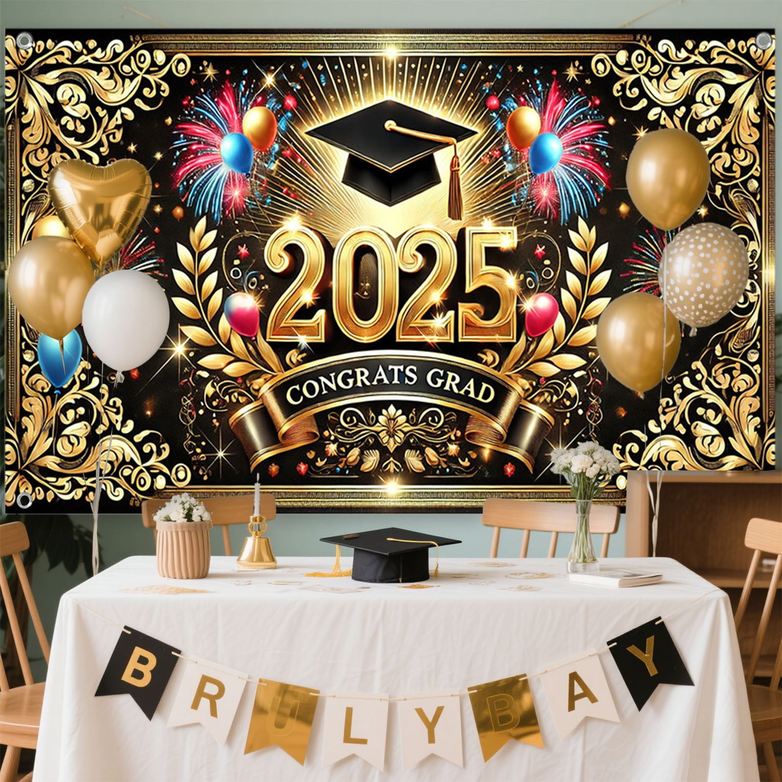 XYAIYT Graduation Ceremony Background Polyester 70.87x43.31 inches for ...