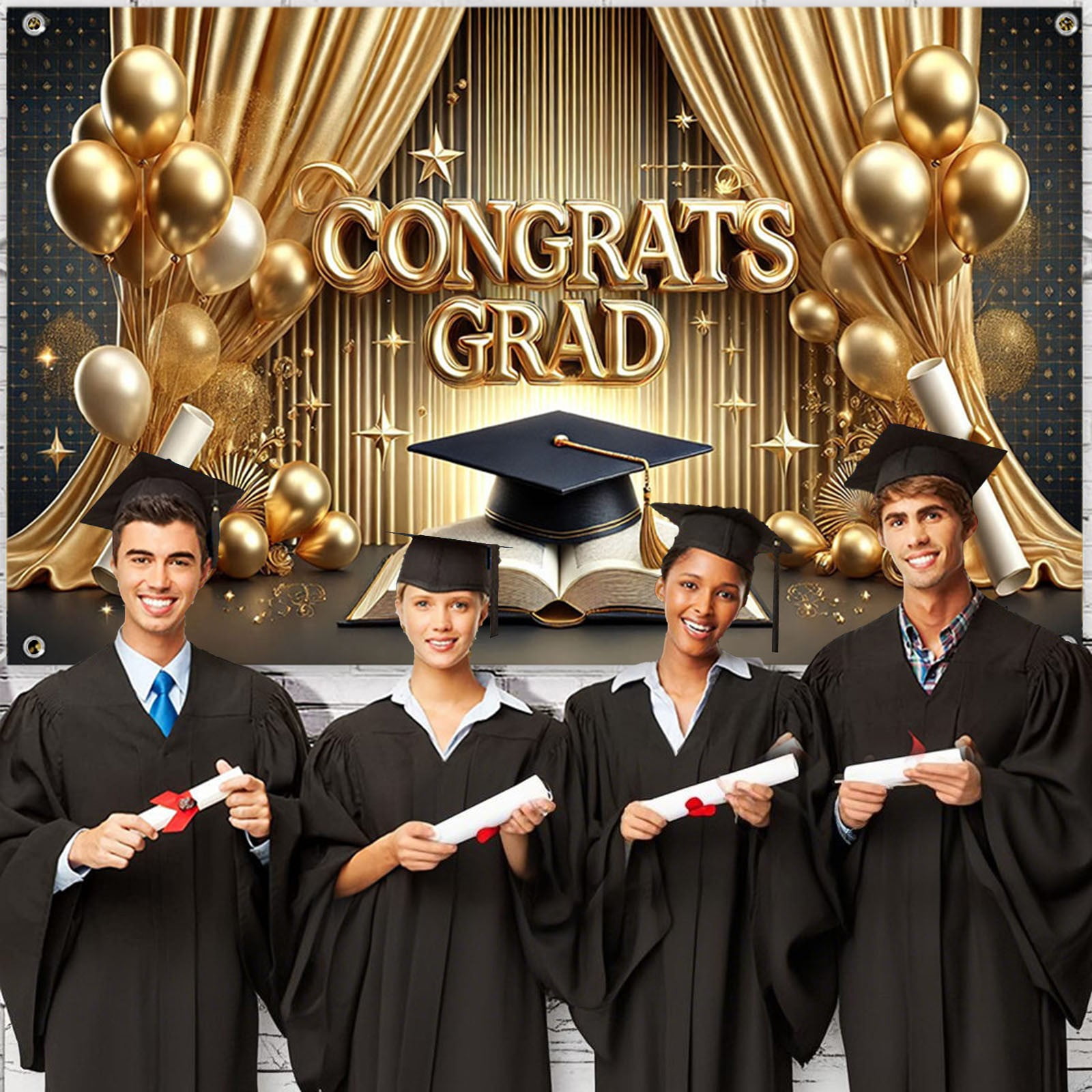 XYAIYT Graduation Ceremony Background Polyester 70.87x43.31 inches for ...