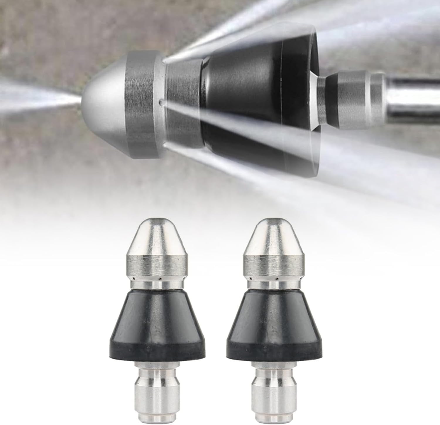 XYAIYT High Pressure Sewer Jetter Nozzle Kit for Pipe Cleaning with 1 4 ...