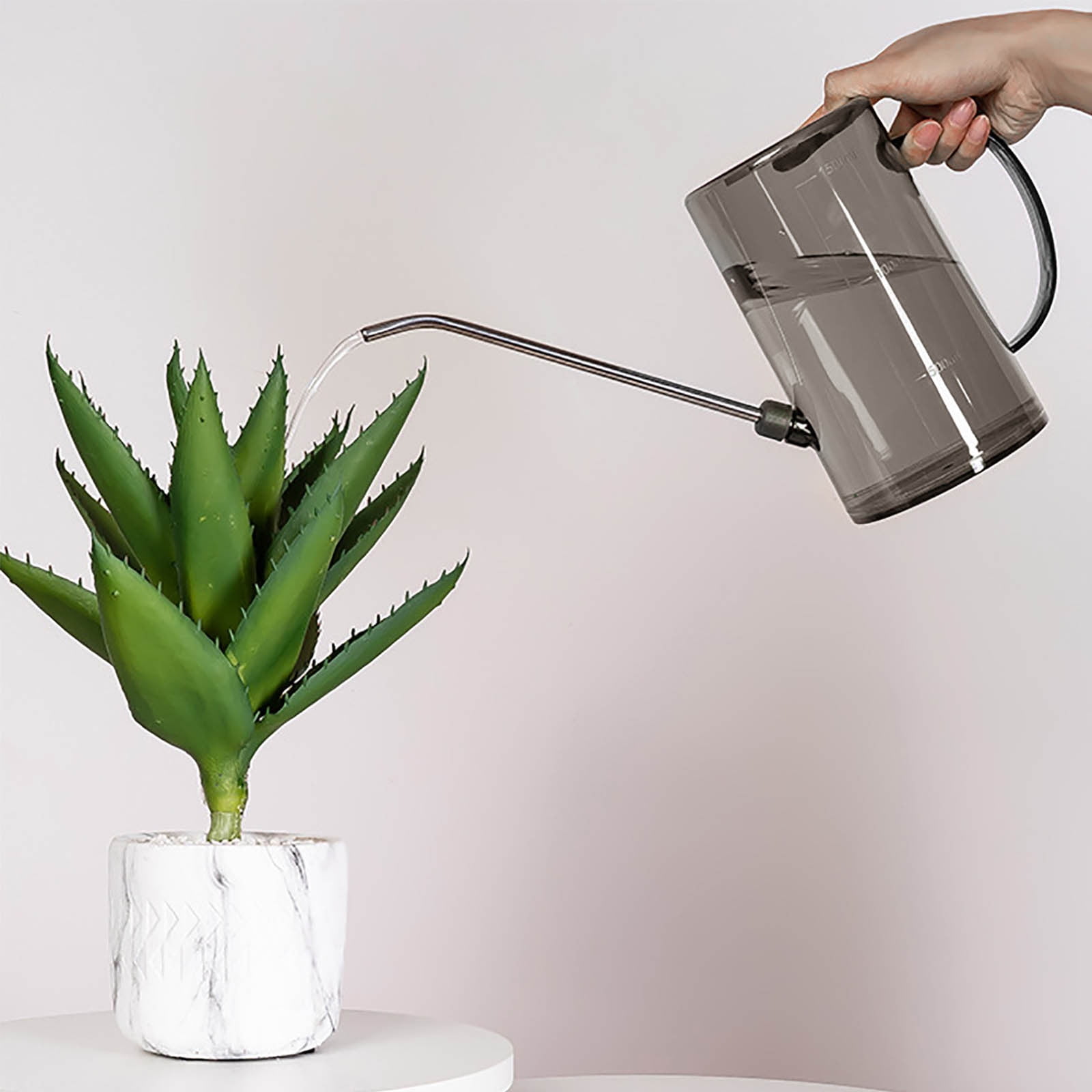 XYAIYT Long Spout Watering Can Stainless Steel Plastic Long Lasting ...