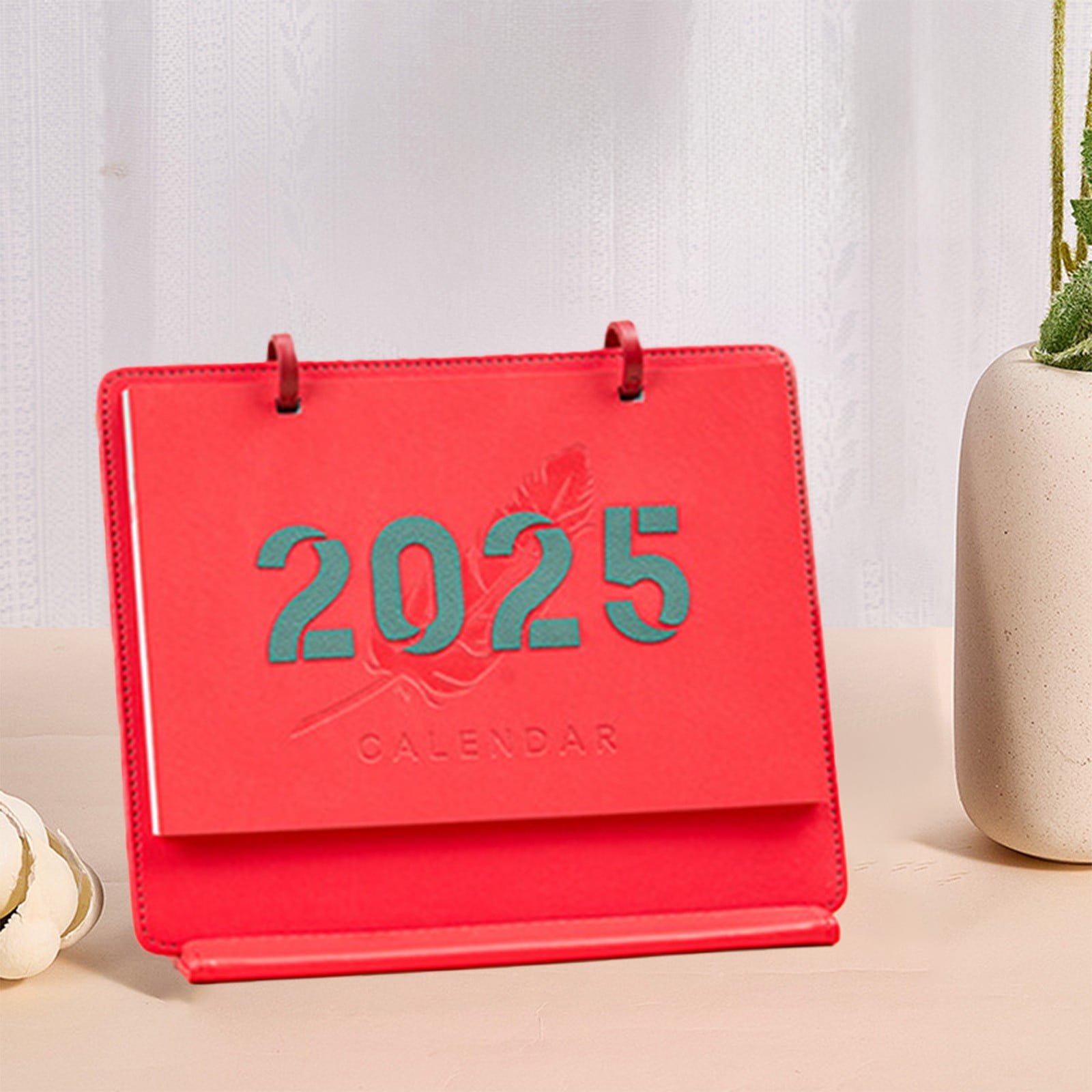 XYAIYT Magnetic Leather Desk Calendar Set 2025 Stylish Monthly Office ...