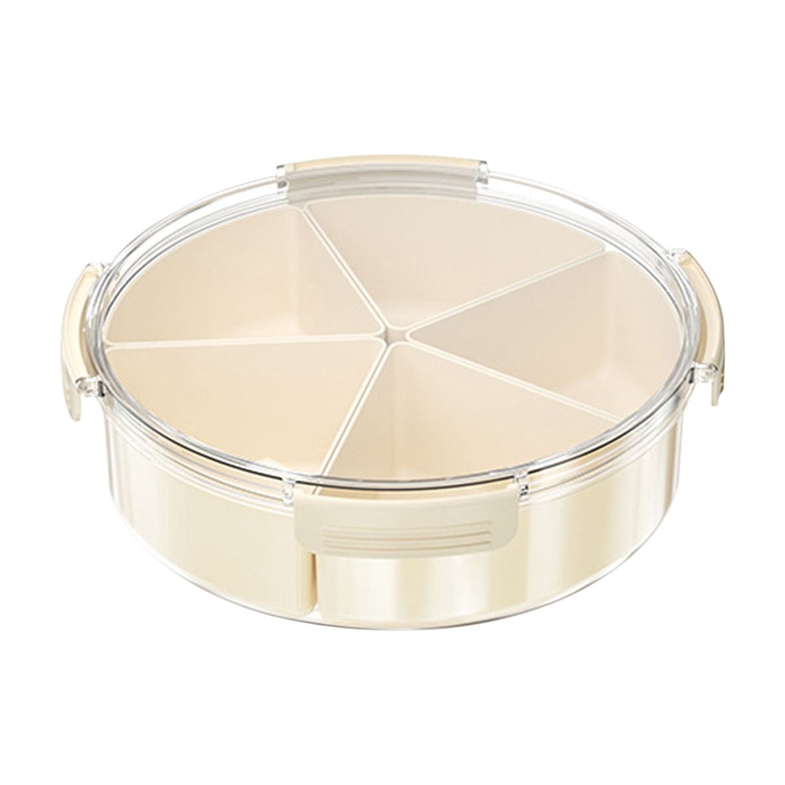 XYAIYT New Compartment Fruit Tray with Lid for Snack Storage Airtight ...