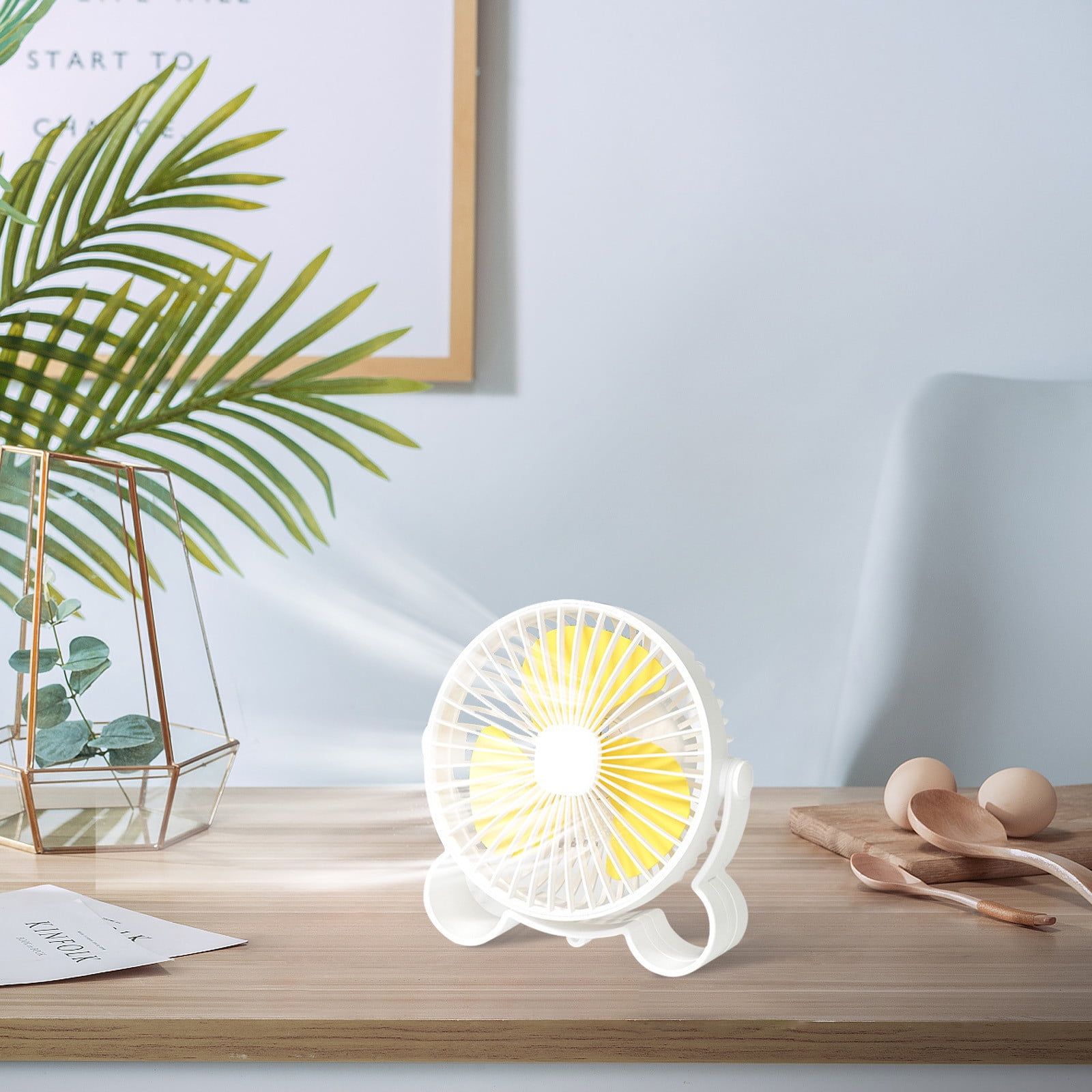 XYAIYT Portable USB Desk Fan with 3 Speeds Quiet Operation Mini Cooling ...