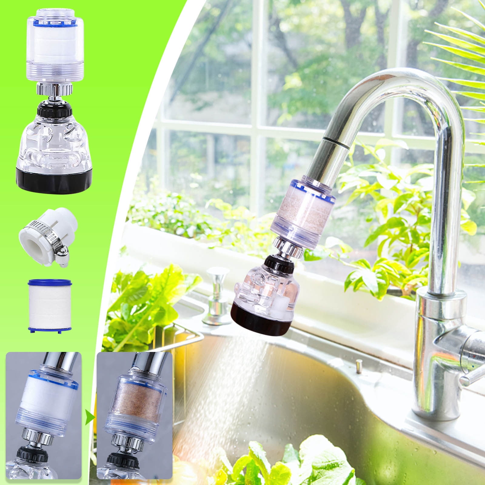 XYAIYT High Pressure Water Faucet Filter for Kitchen and Bathroom ...