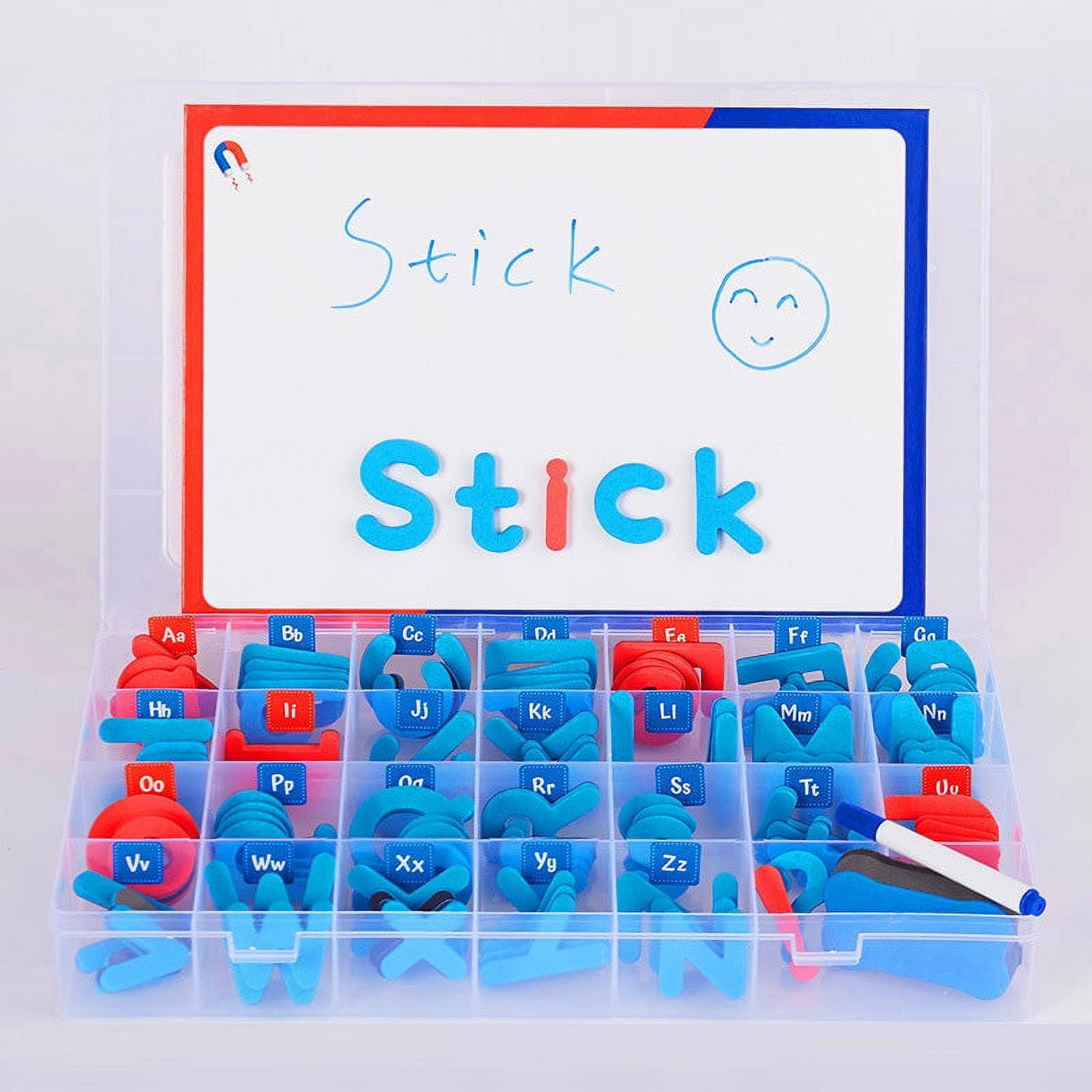 XYAIYT Set of 234 Magnetic English Letter Stickers for Interactive ...