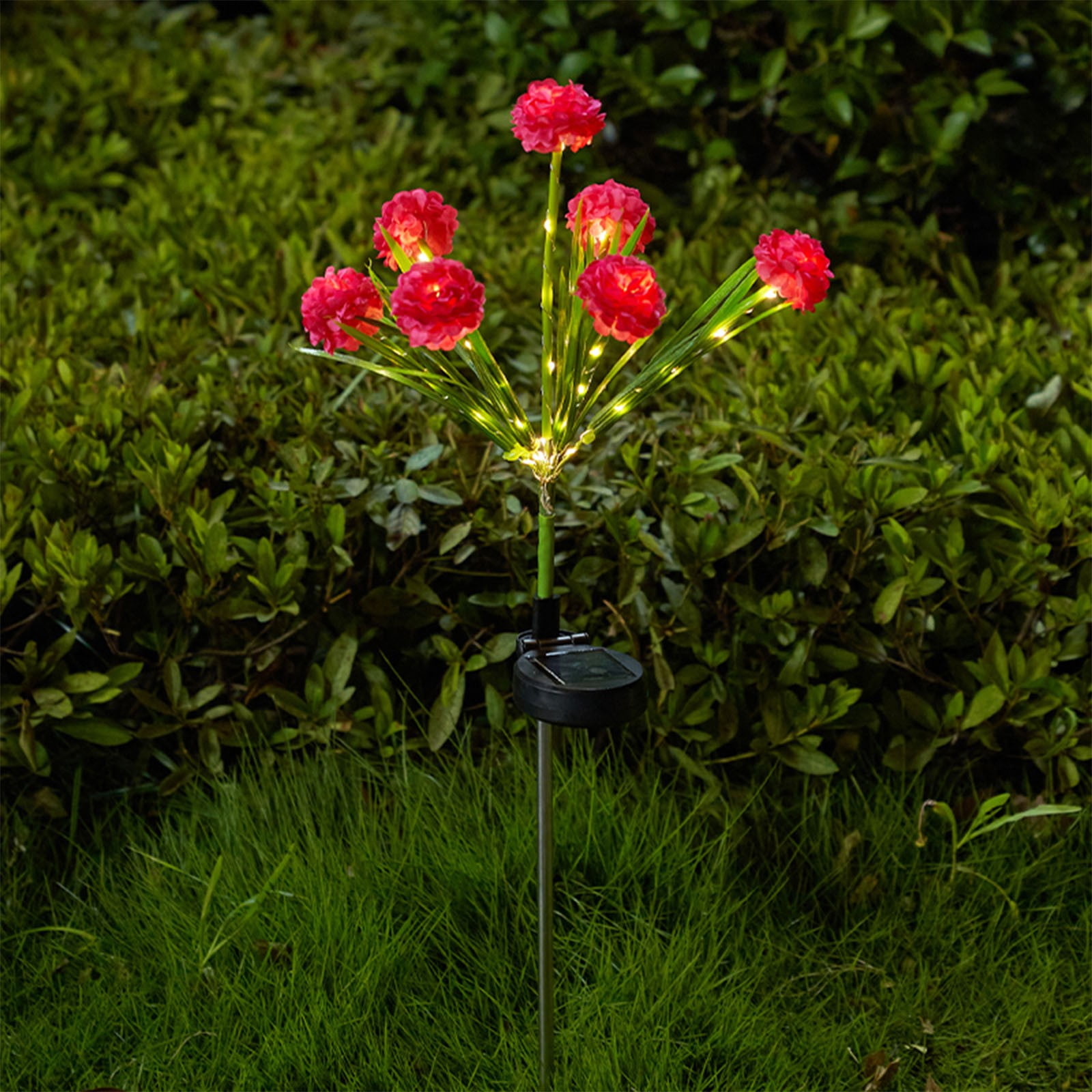 XYAIYT Solar Powered 7 Head Hydrangea LED Garden Lantern Outdoor ...