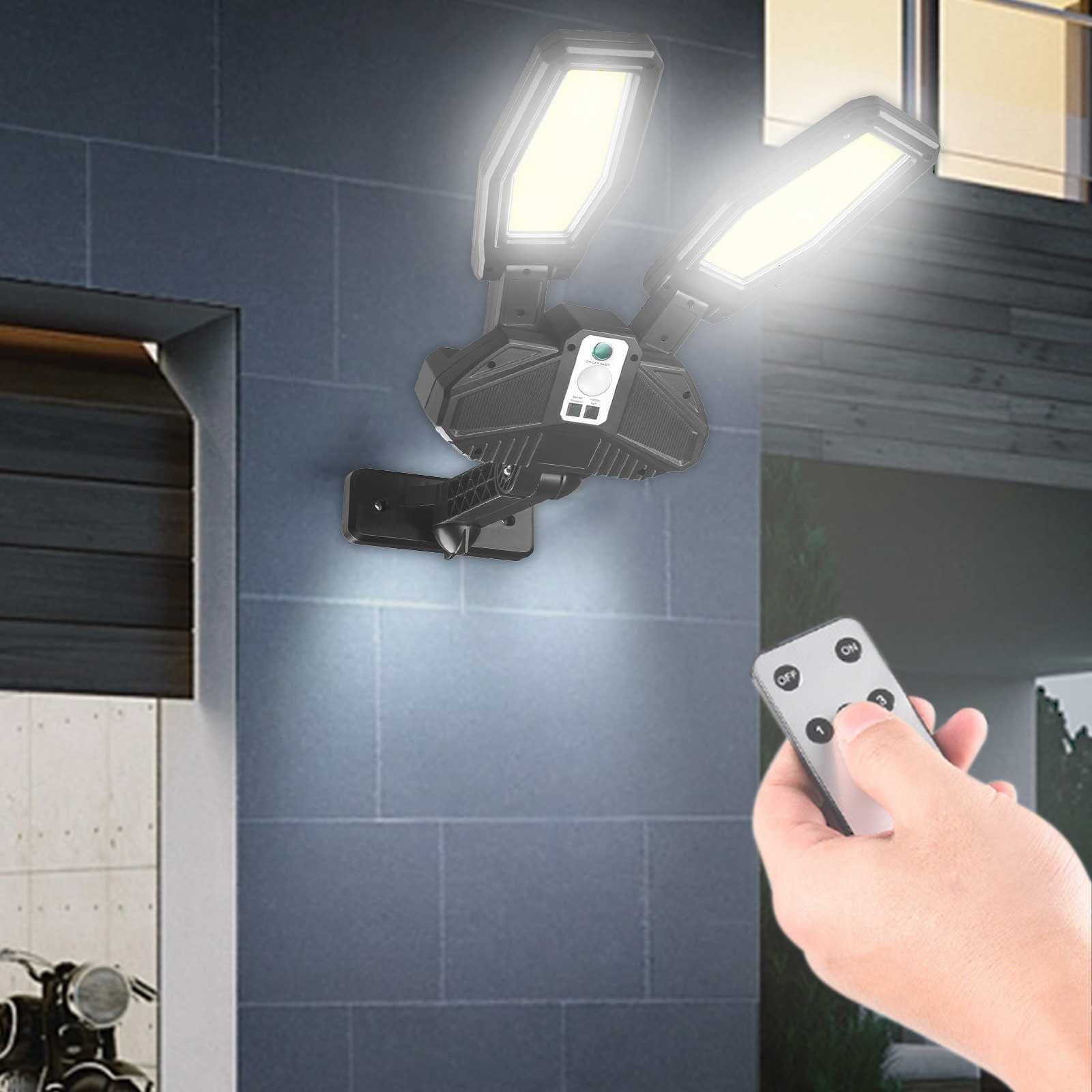 XYAIYT Solar Powered Outdoor Induction Street Lamp with Remote Control ...