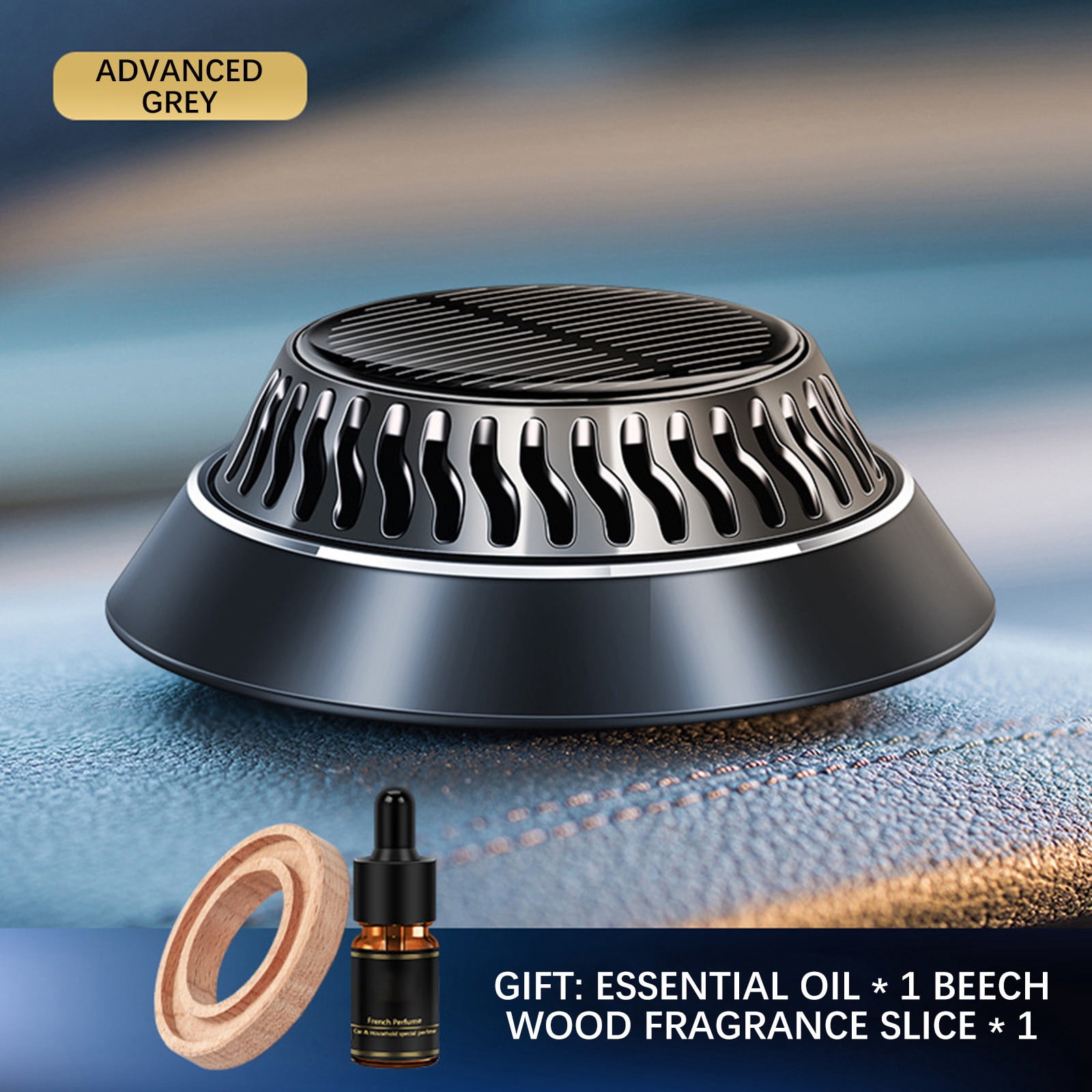XYAIYT Solar Powered Rotating Car Aromatherapy Diffuser Oil Perfume ...
