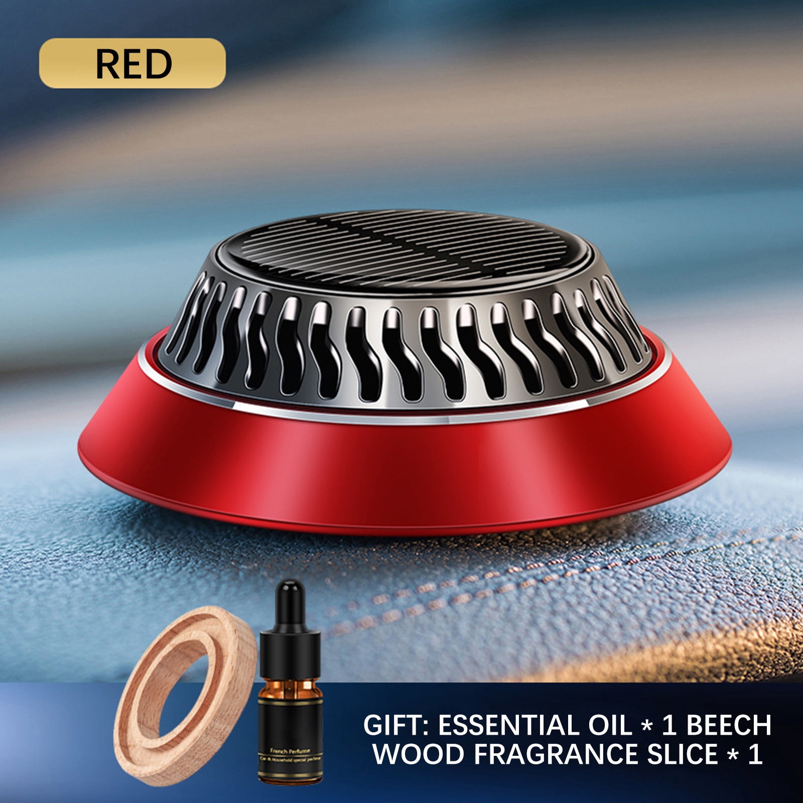 XYAIYT Solar Powered Rotating Car Aromatherapy Diffuser Oil Perfume ...