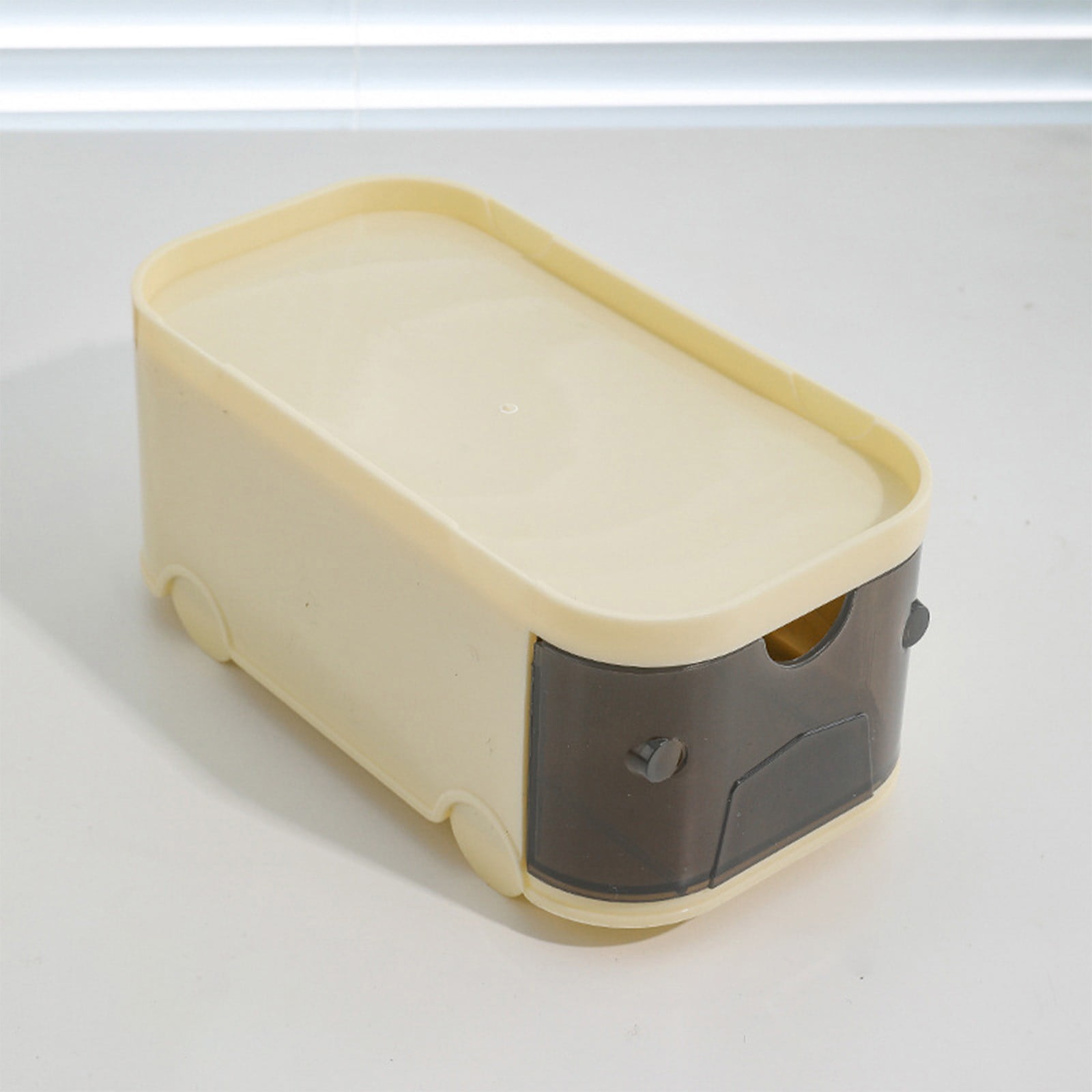 XYAIYT Stackable Clear Storage Box for Stationery and Office Supplies ...