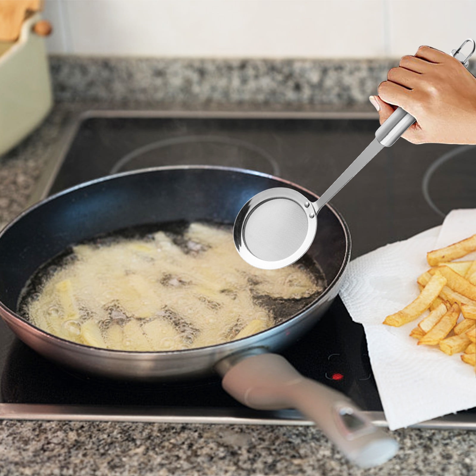 XYAIYT Stainless Steel Filter Screen Ultra Fine Mesh Kitchen Spoon with ...