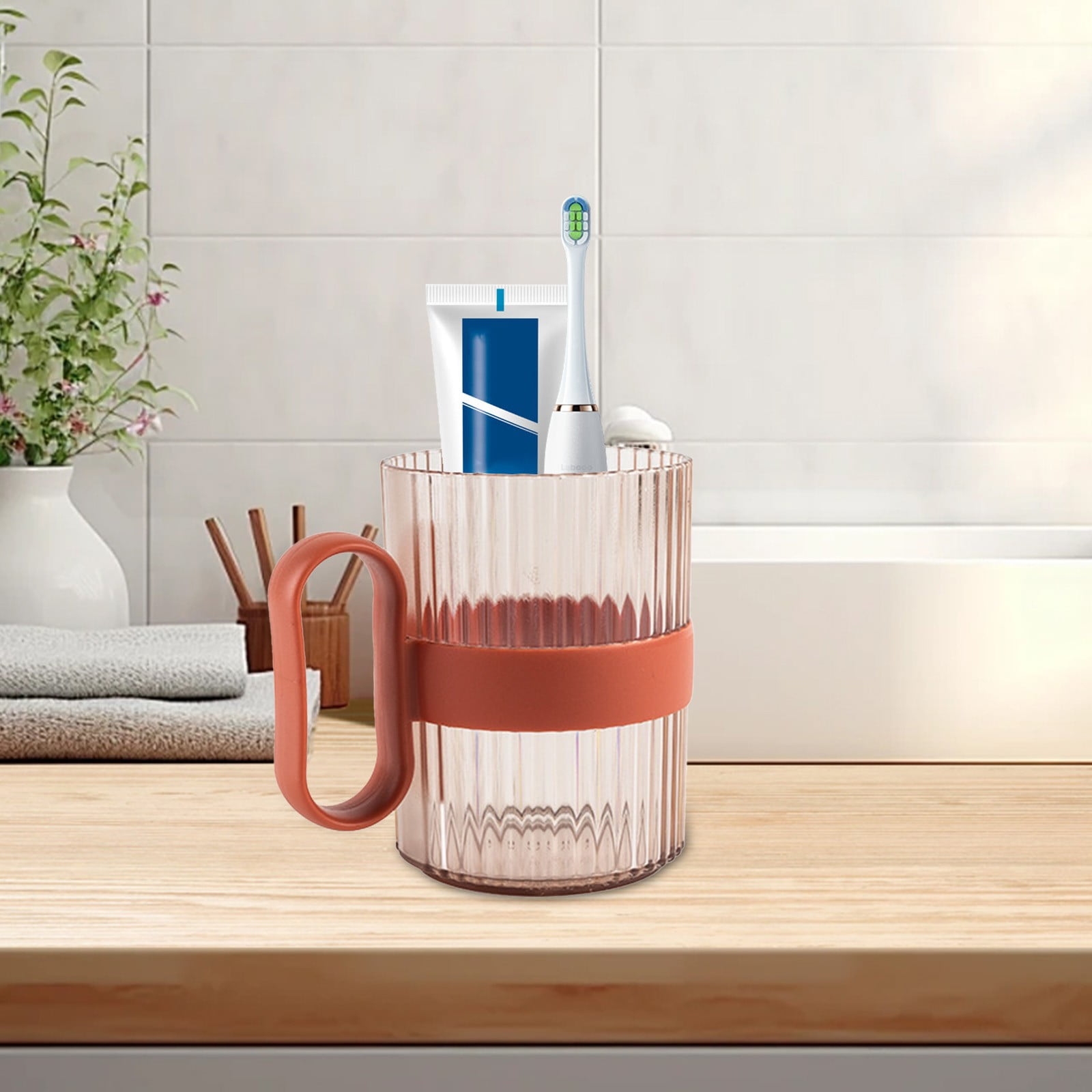 XYAIYT Transparent Couple's Mouthwash Cup for Kids and Adults with ...