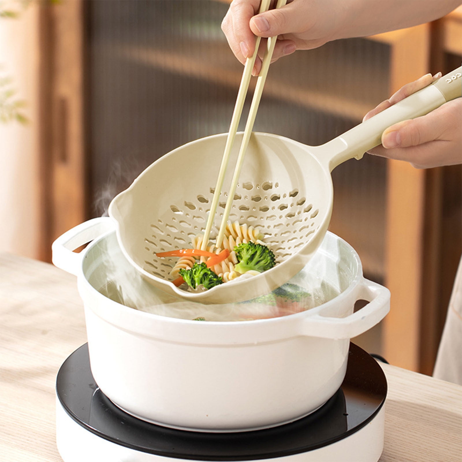 XYAIYT Versatile Kitchen Colander for Noodles Dumplings Fine Mesh ...