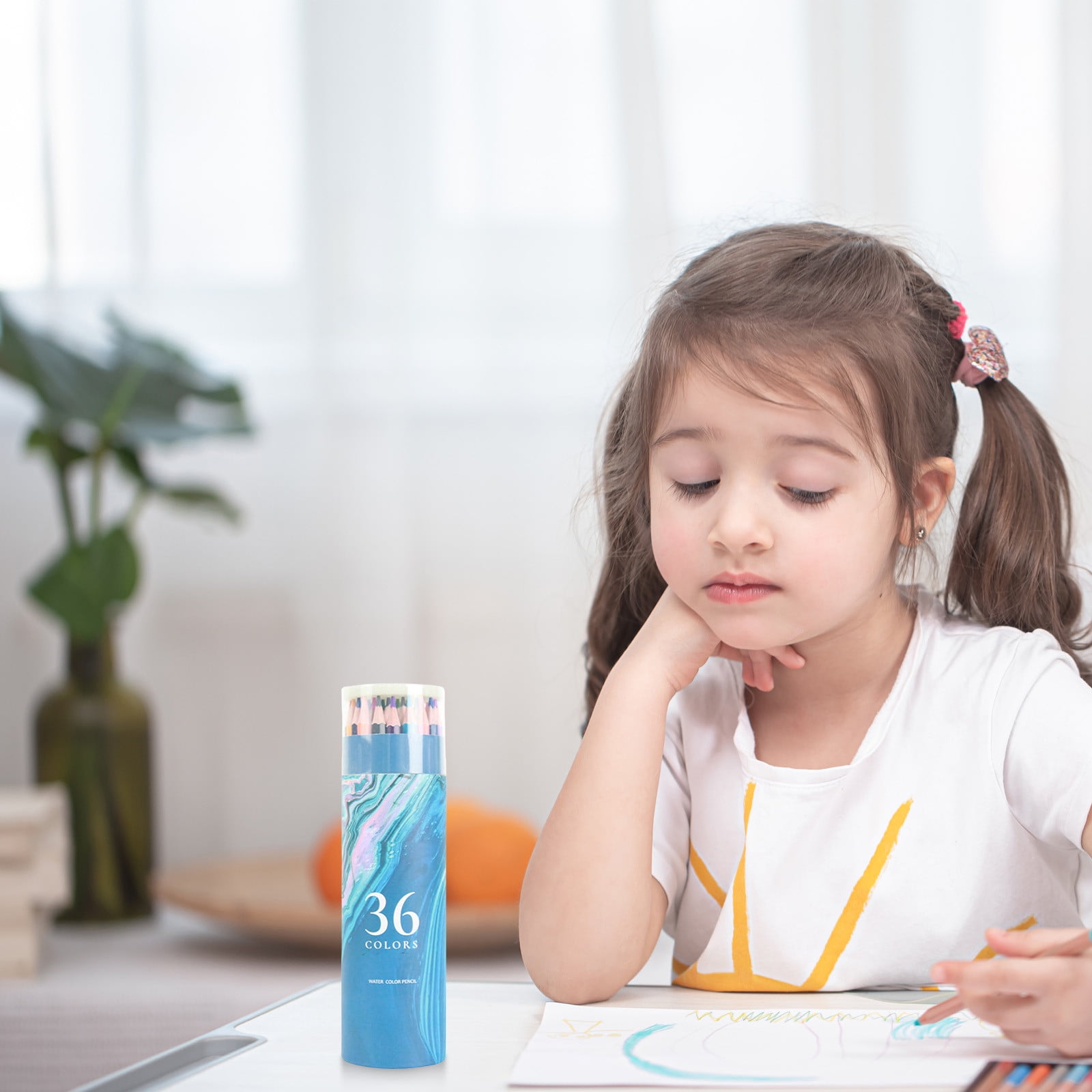 XYAIYT Wooden Art Pencils Set 12 or 36 Colors with Sharpener Gift Box ...