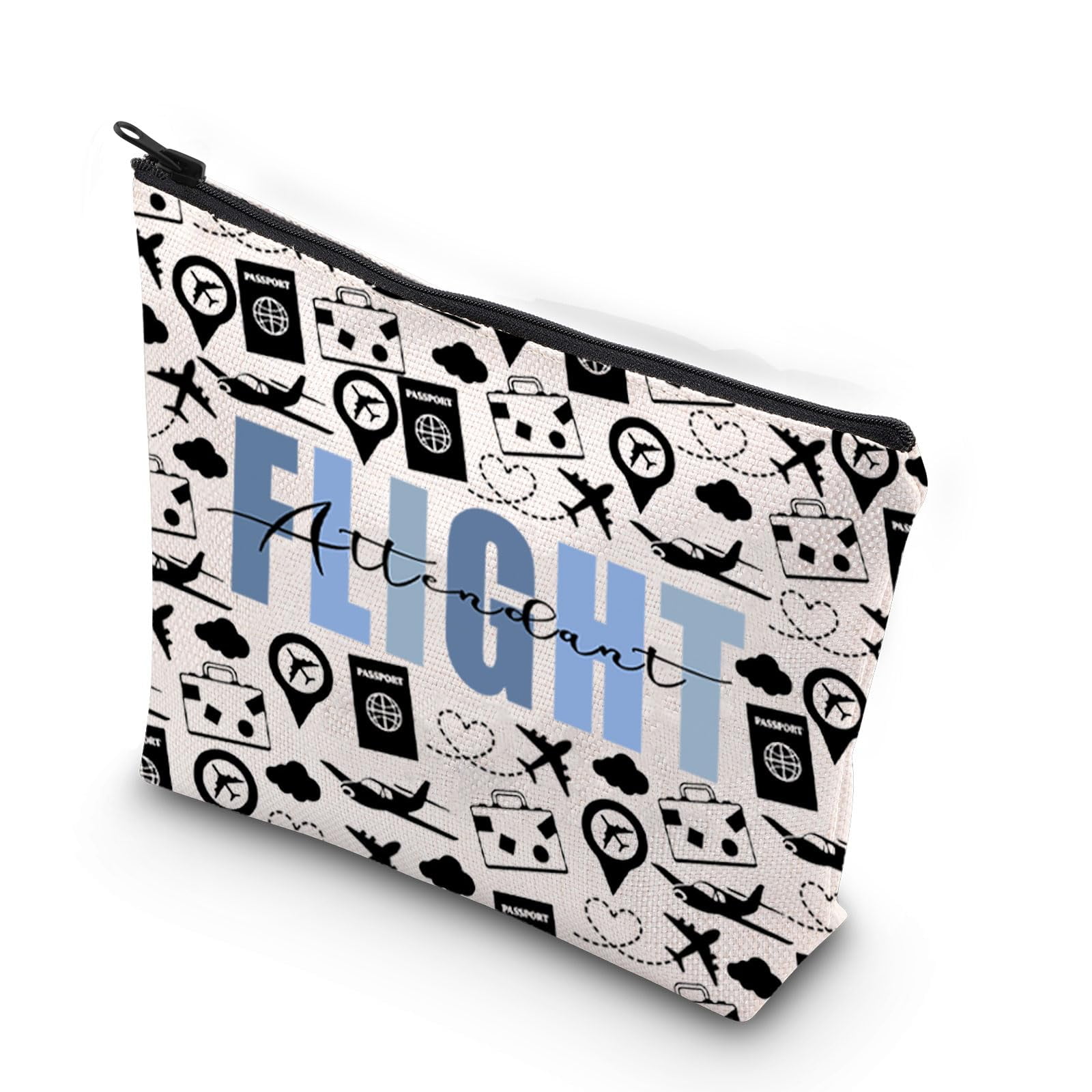 XYANFA Flight Attendant Canvas Makeup Bag Flight Attendant Thank You ...