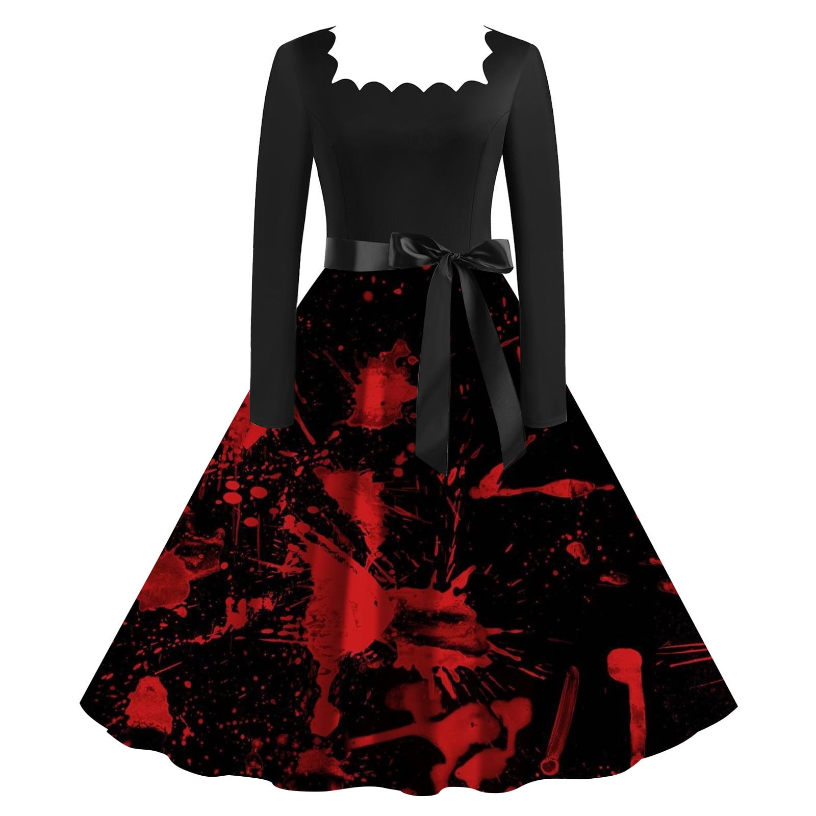 XYBOMB Clearance! Halloween Dresses for Women, Midi Dress Women's ...