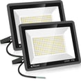 XYCN 2 Pack 200W 3000K Warm White LED Flood Light,Outside Flood Light ...
